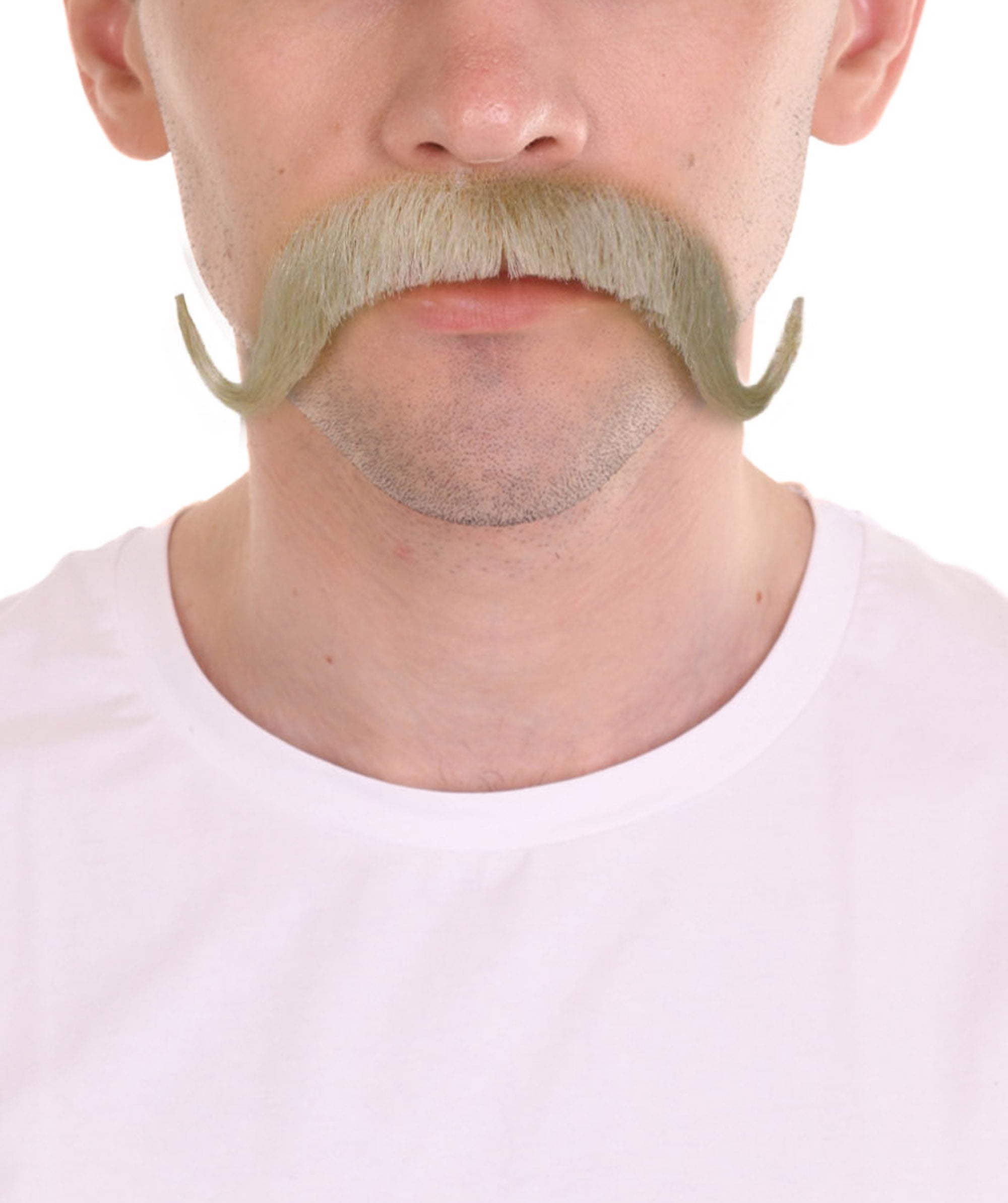 HPO Adult Men's Watson Fake Human Facial Hair Mustache - Walmart.com