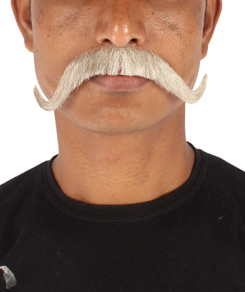 HPO Adult Men's Watson Fake Human Facial Hair Mustache - Walmart.com