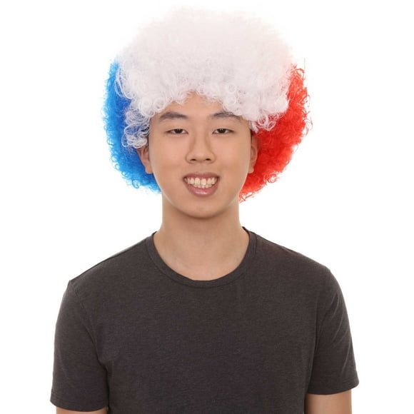Red White Blue Wig