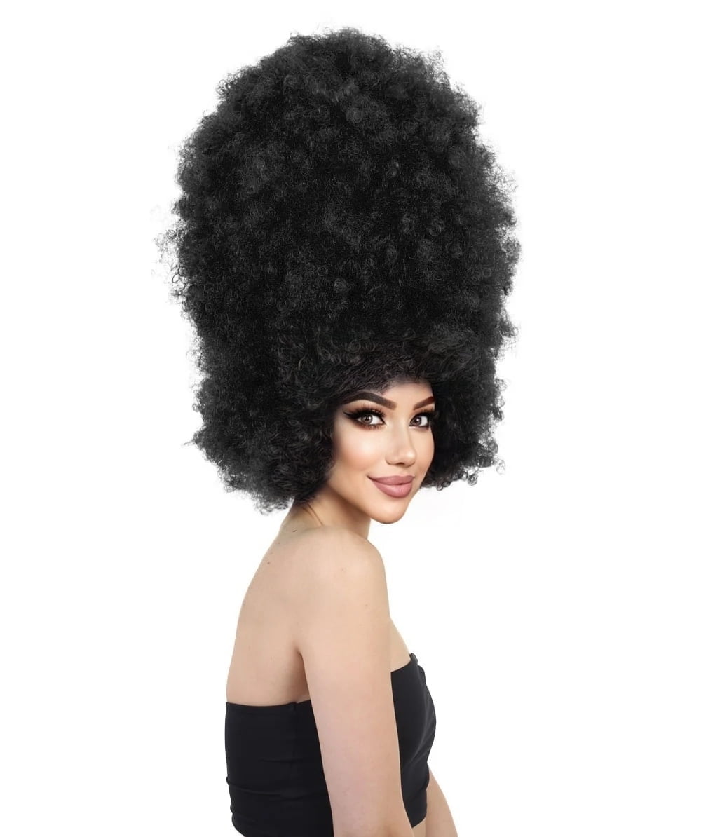 HPO Adult Unisex Super Sized Halloween Black Color Wig Collection, 24 ...