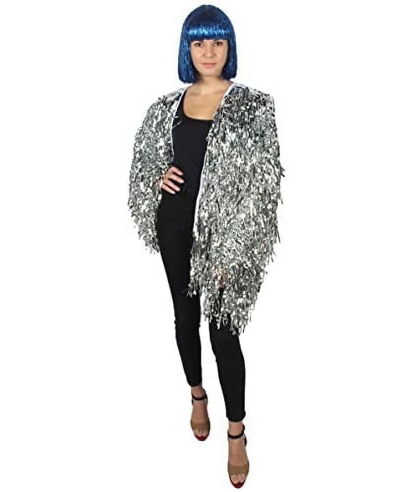 HPO Adult Unisex Thick Tinsel Carnival Jacket with Loose Fit | Fancy ...