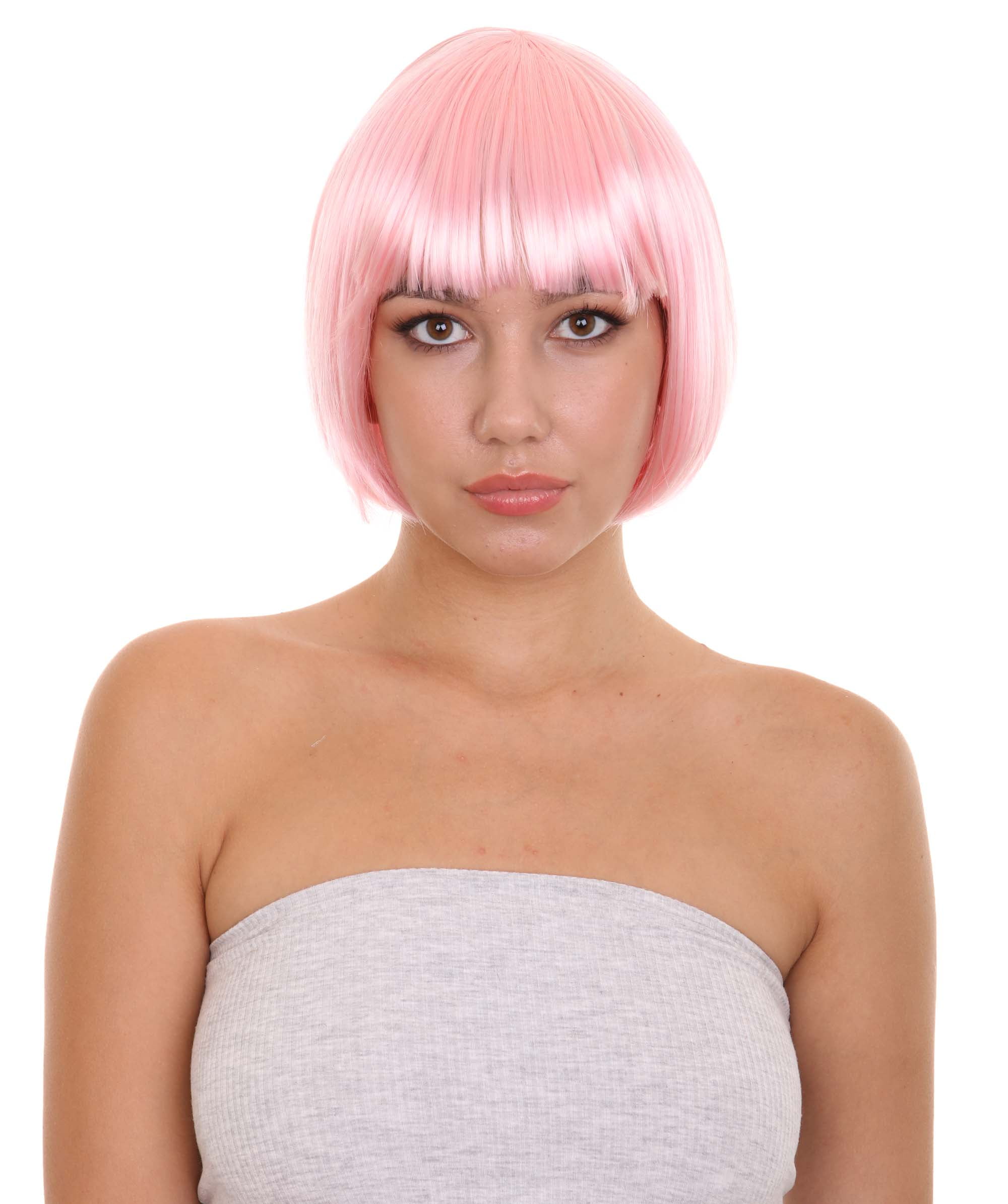 HPO Adult Women's Bob Wig | Short Fancy Cosplay Halloween Wig | Premium ...