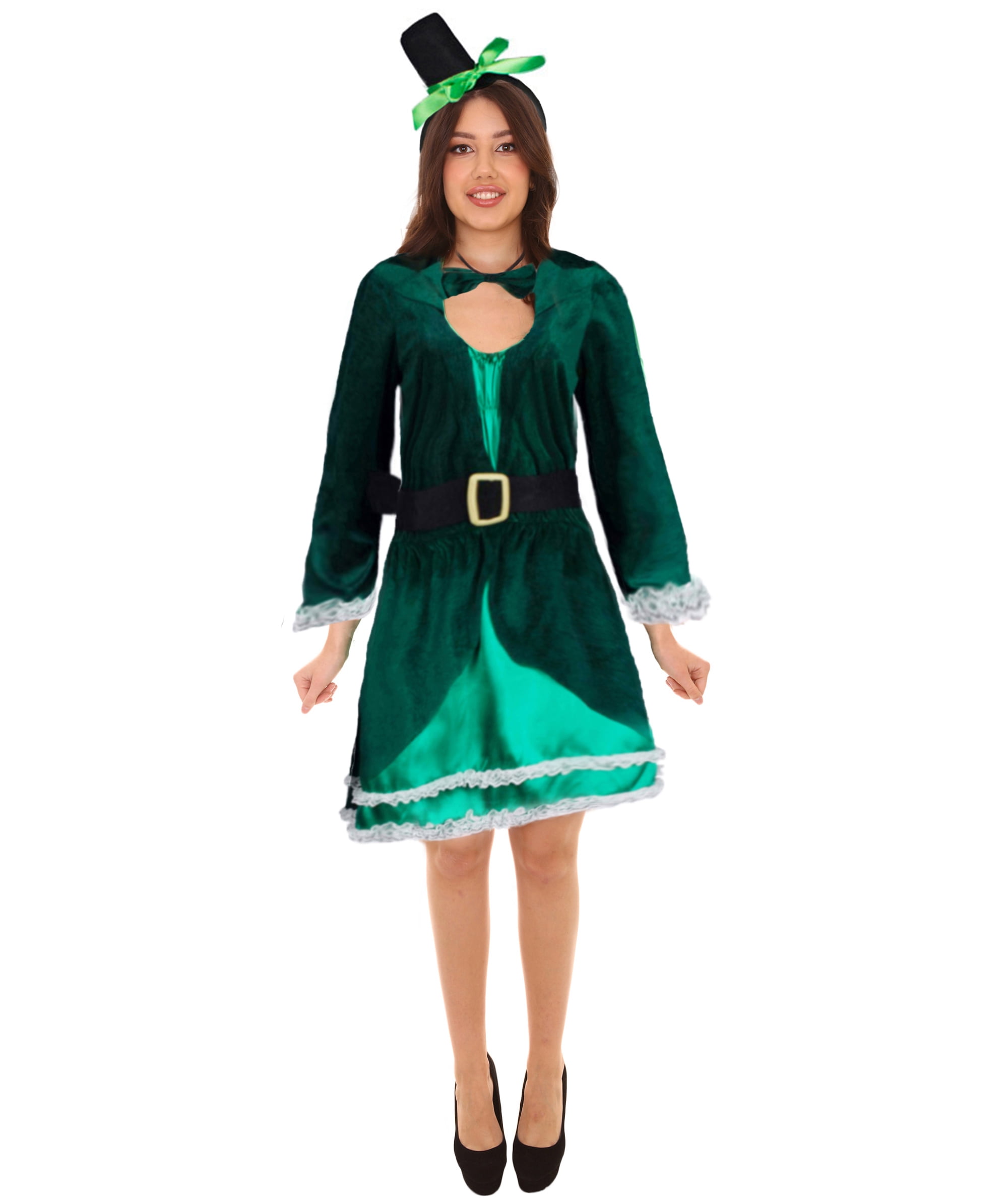 HPO Adult Women's Green Color Large Costume, Perfect for Halloween ...