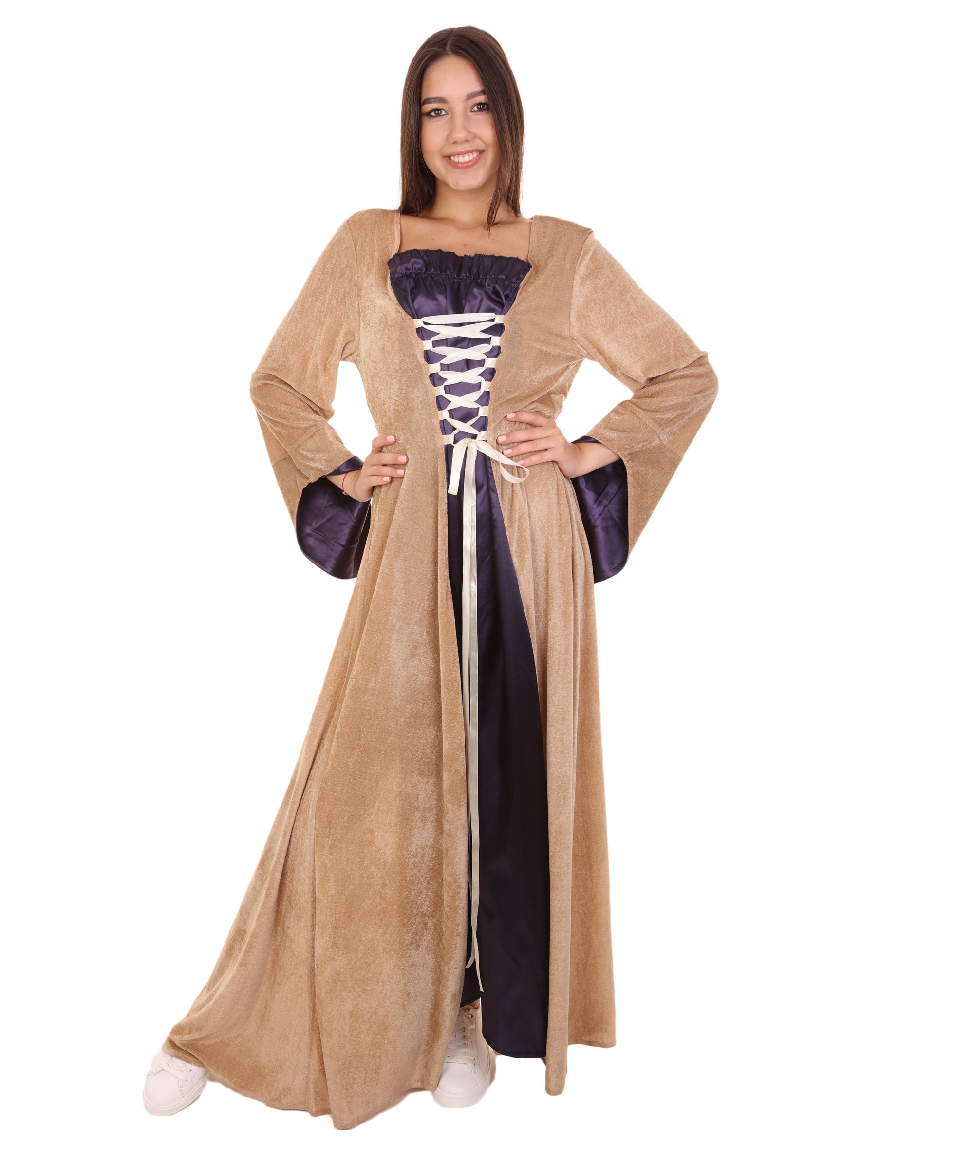 HPO | Adult Women's Medieval Renaissance Fancy Dress Costume | Multi ...