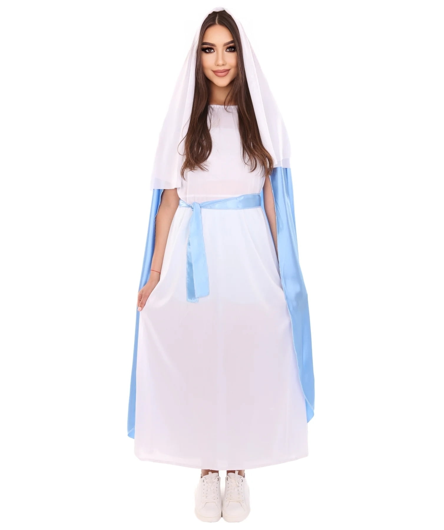 HPO Adult Women's Mother Mary Costume, Biblical Nativity Costumes for ...