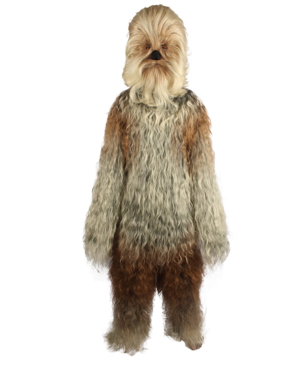 HPO Hairy Chewbacca Costume | Adult Unisex Warrior Bigfoot Cosplay ...
