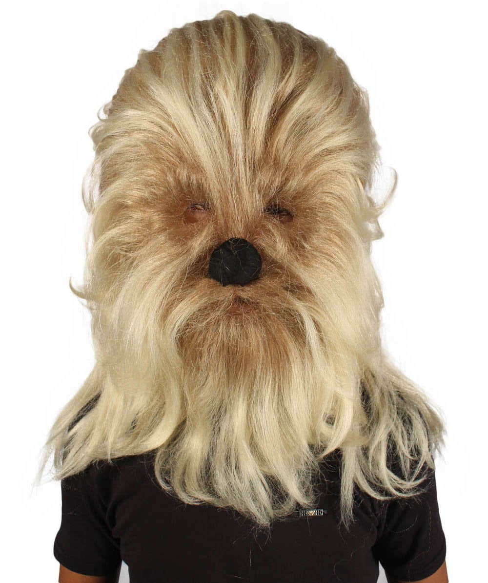 HPO Long Hairy Chewbacca Mask | Adult Unisex Wookiee Warrior costume ...