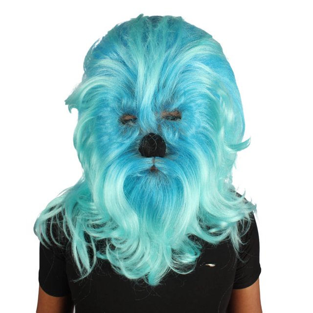 HPO Long Hairy Chewbacca Mask | Adult Unisex Wookiee Warrior Costume ...