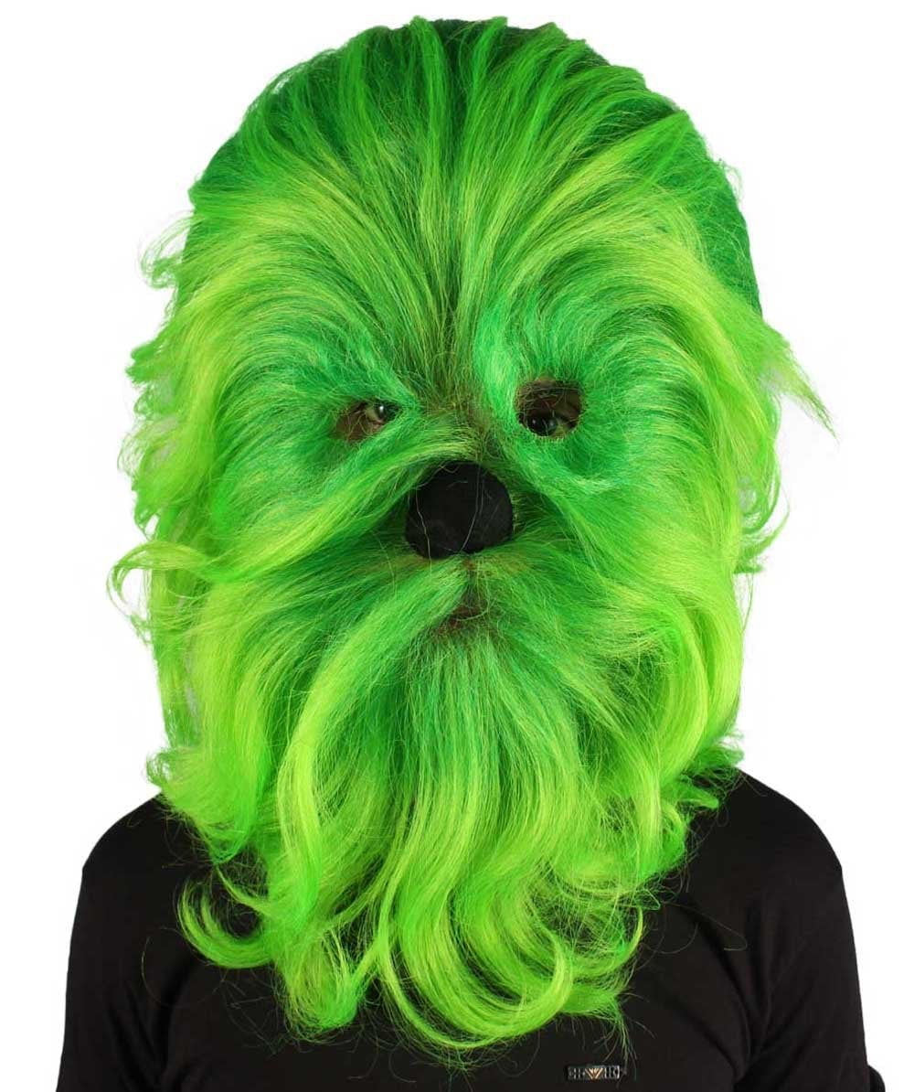HPO Long Hairy Chewbacca Mask | Adult Unisex Wookiee Warrior costume ...
