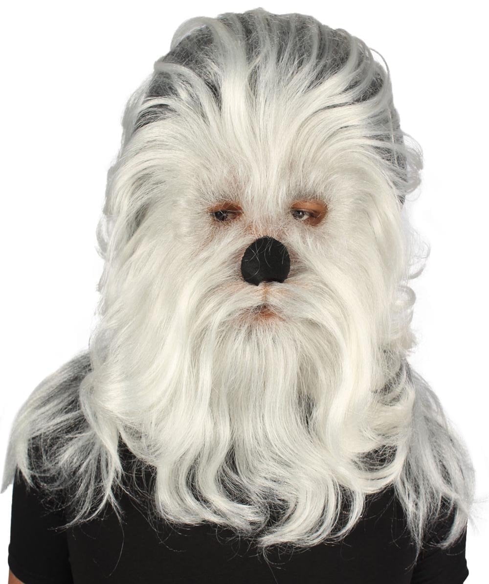 HPO Long Hairy Chewbacca Mask | Adult Unisex Wookiee Warrior costume ...