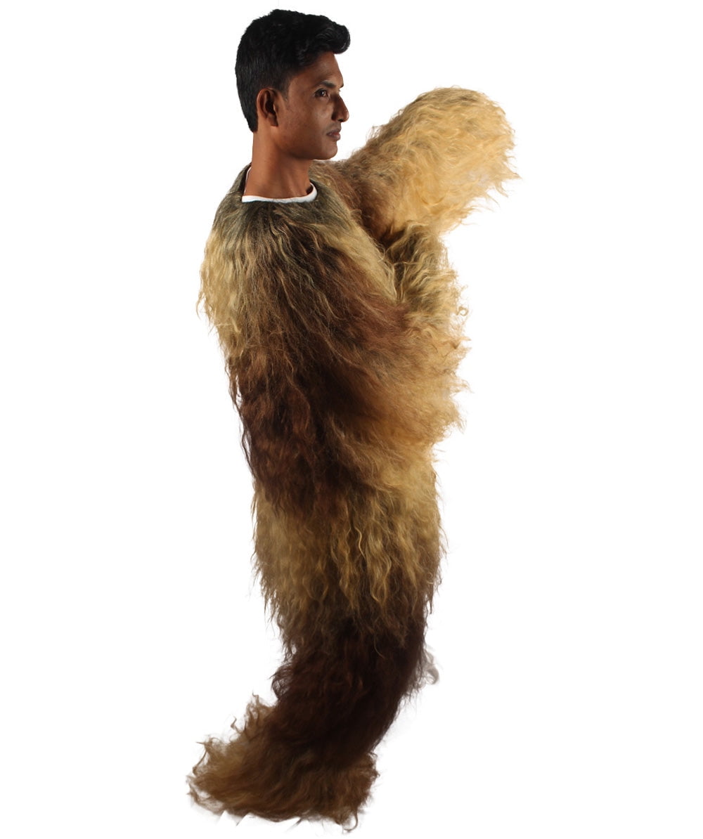 HPO Long Hairy Yeti Costume | Adult Unisex Mountain Snowman Bigfoot ...