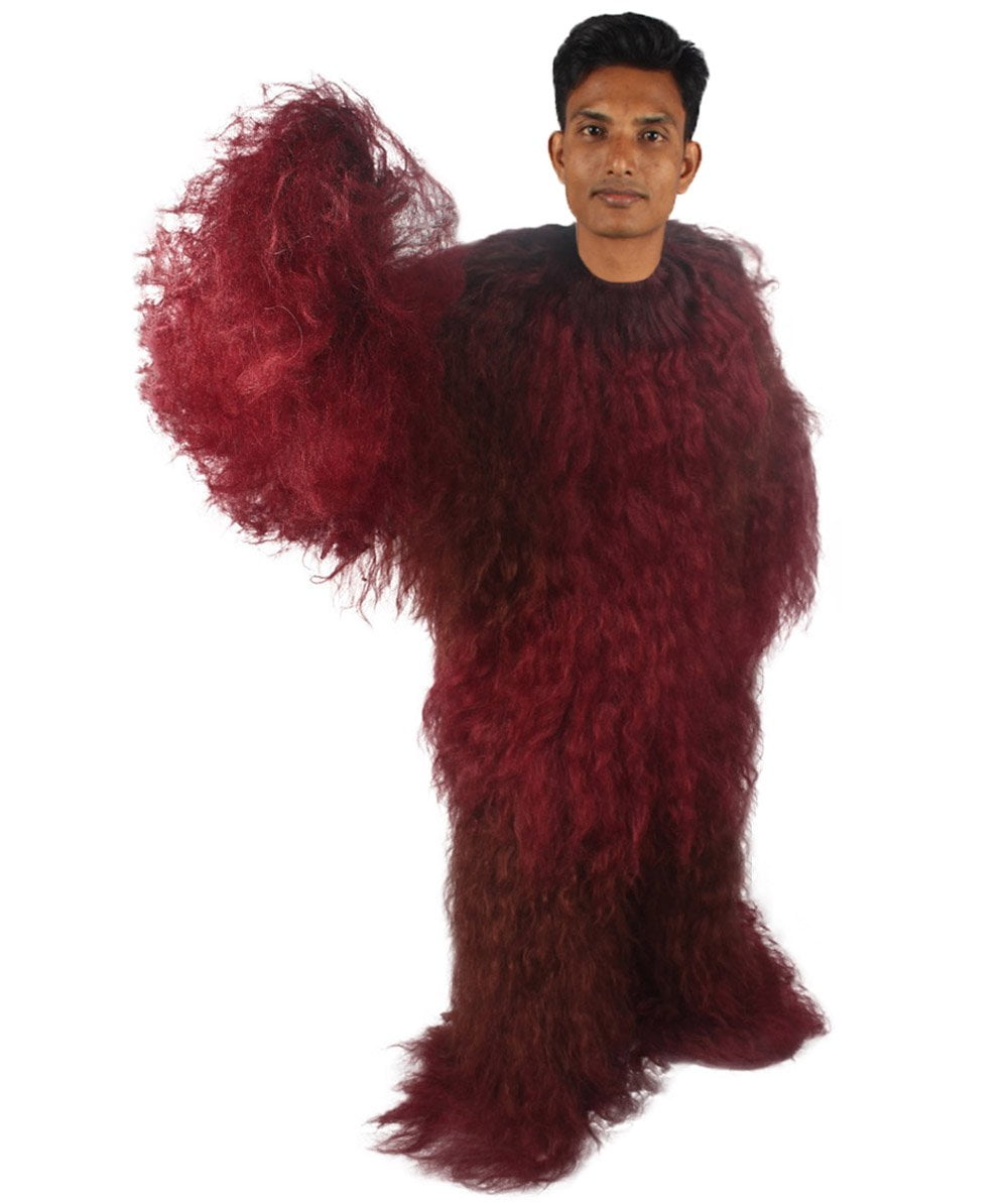 HPO Long Hairy Yeti Costume | Adult Unisex Mountain Snowman Bigfoot ...