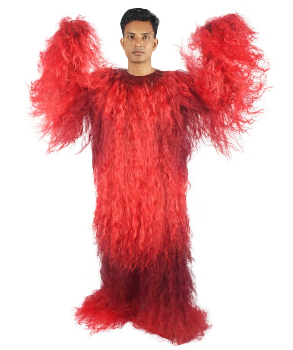 HPO Long Hairy Yeti Costume | Adult Unisex Mountain Snowman Bigfoot ...