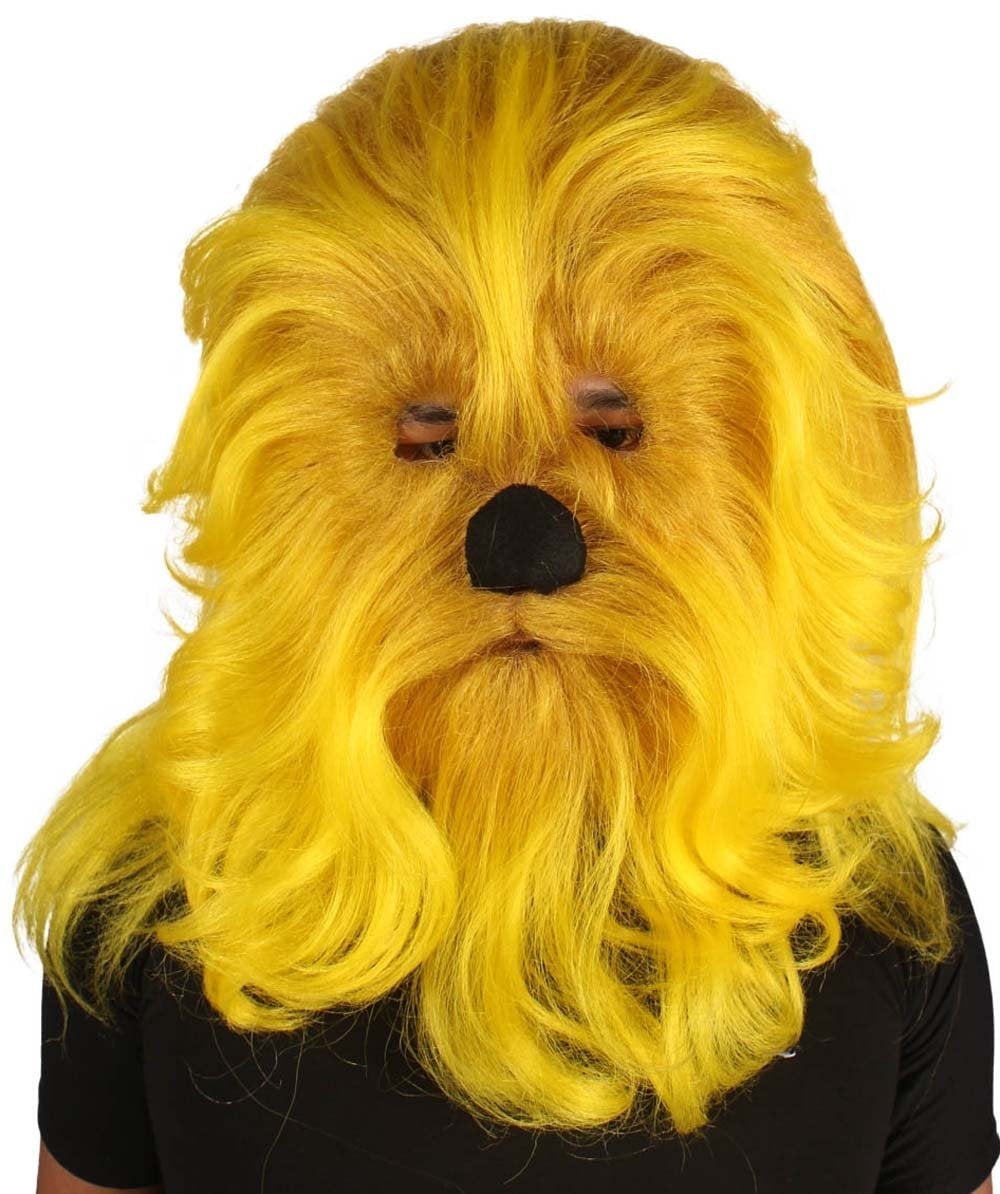 HPO Long Hairy Yeti Costume Mask | Adult Unisex Mountain Big Foot ...