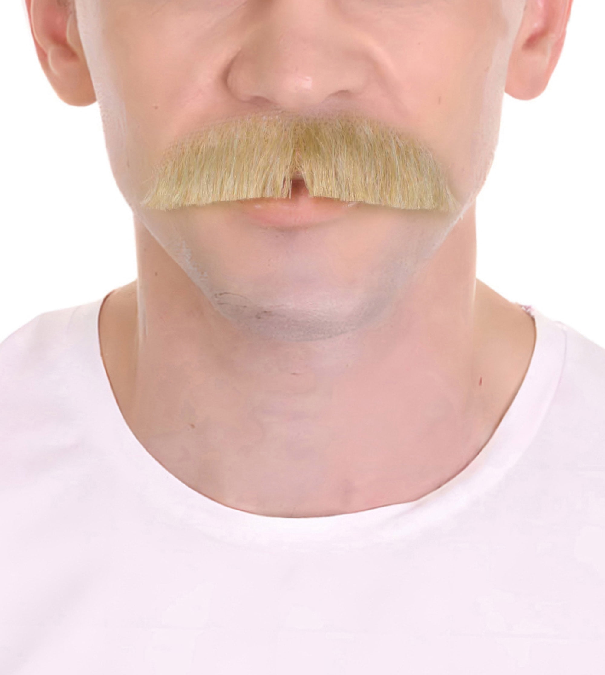 HPO Men's Human Hair Mustache Cosplay Facial Hair - Walmart.com