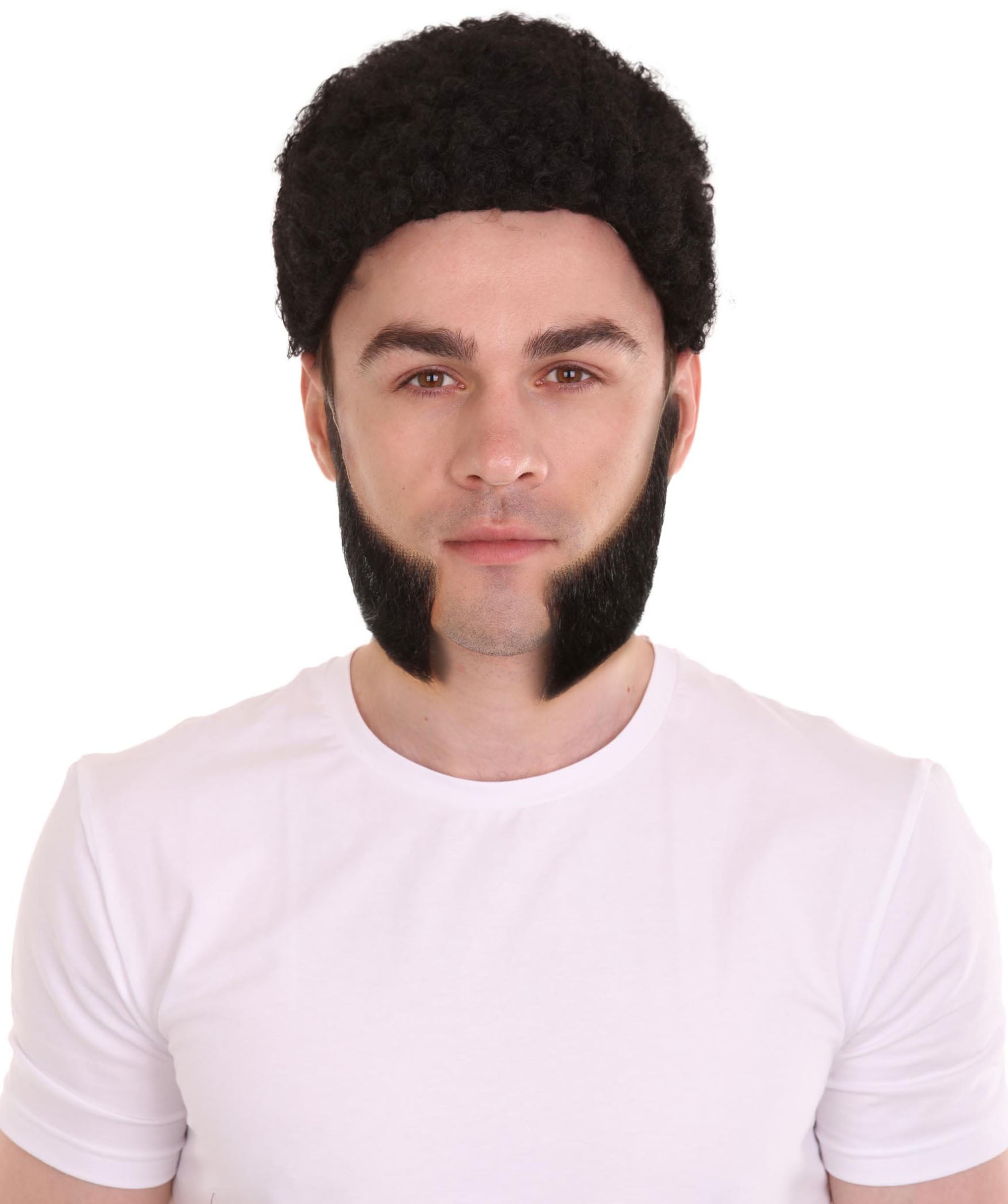 HPO Men's Mutton Chops Side Burns | Human Facial Hair | Black Color ...