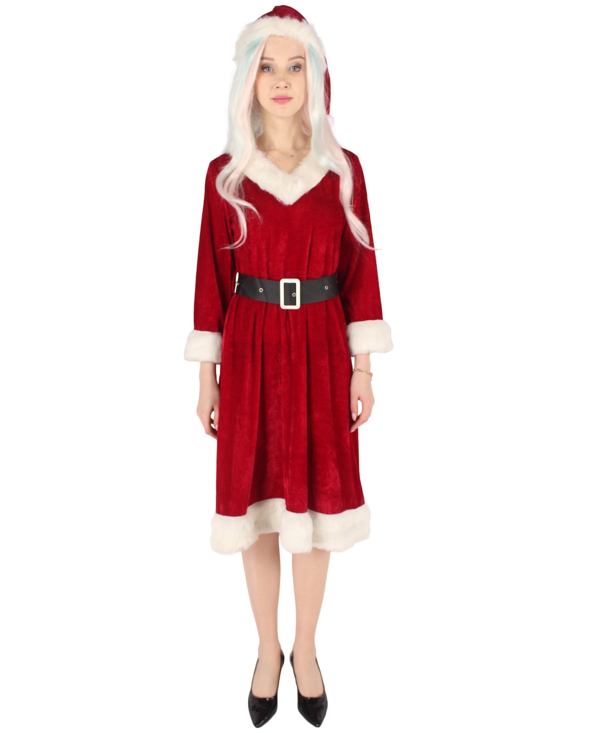 HPO Mrs. Claus Women's Christmas Dress for Adult - Walmart.com