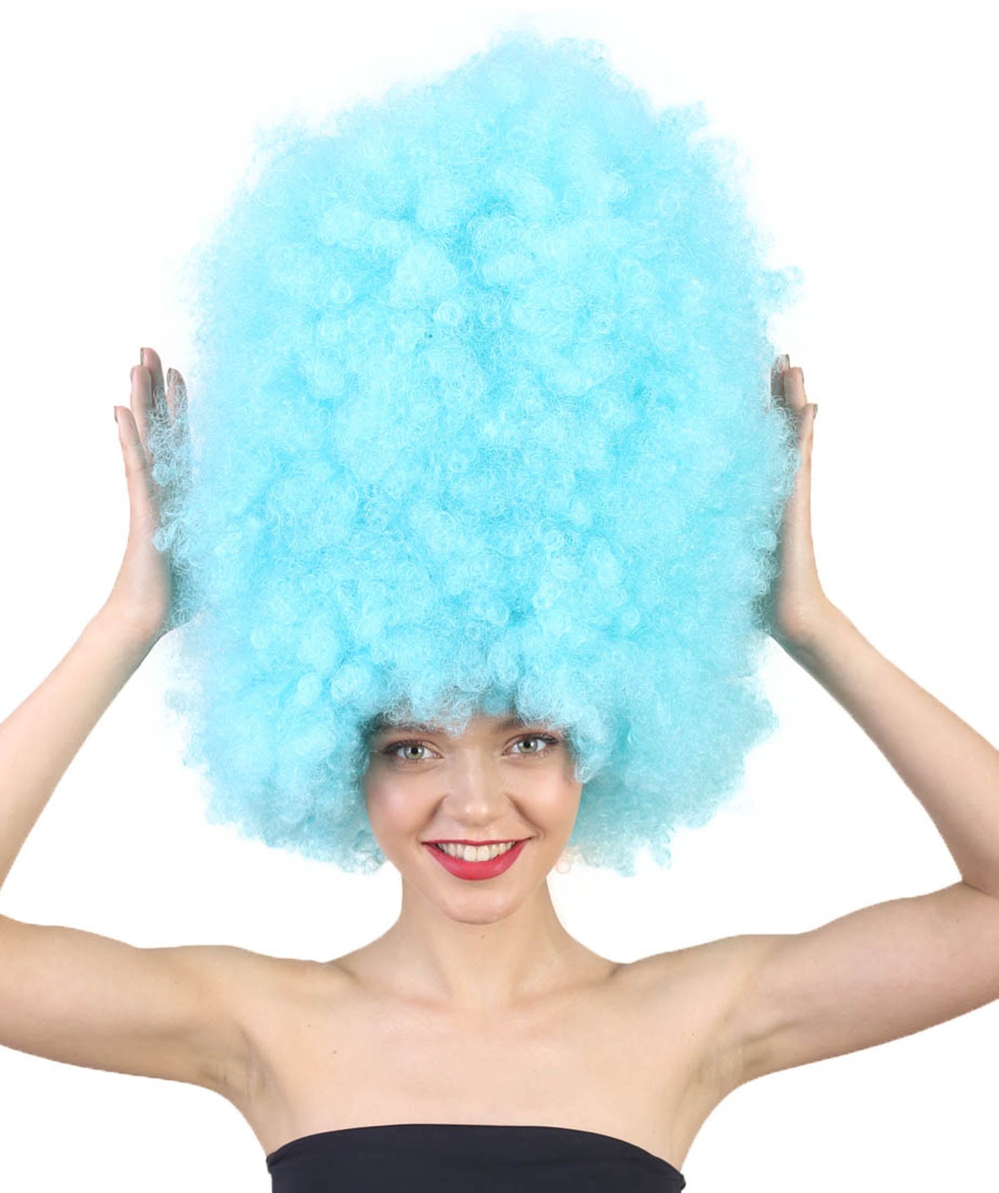 HPO Super Sized Halloween Blue Color Wig Collection, 24 Multiple Color ...