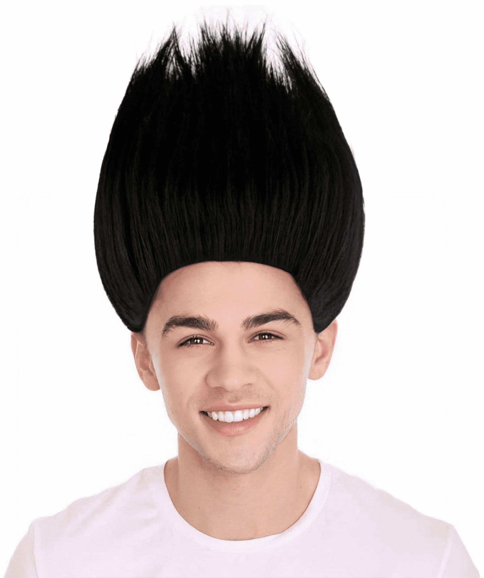 HPO Teen's Unisex Spiky Troll Wig | TV/Movie Cosplay Halloween Wig ...