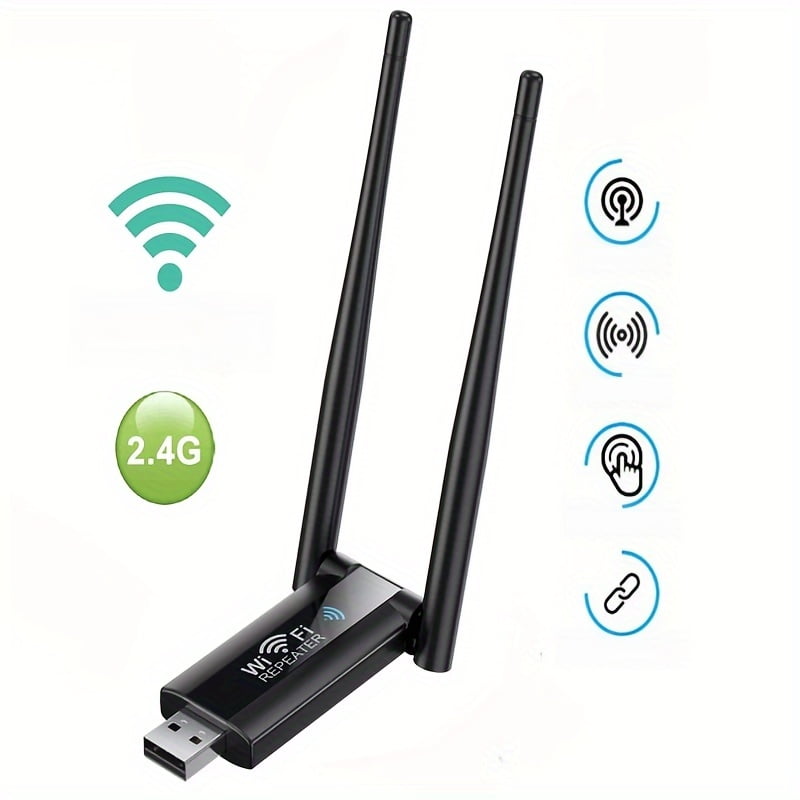 HPQ High-Power Usb Wifi Repeater - Long-Distance Wireless Extender With ...