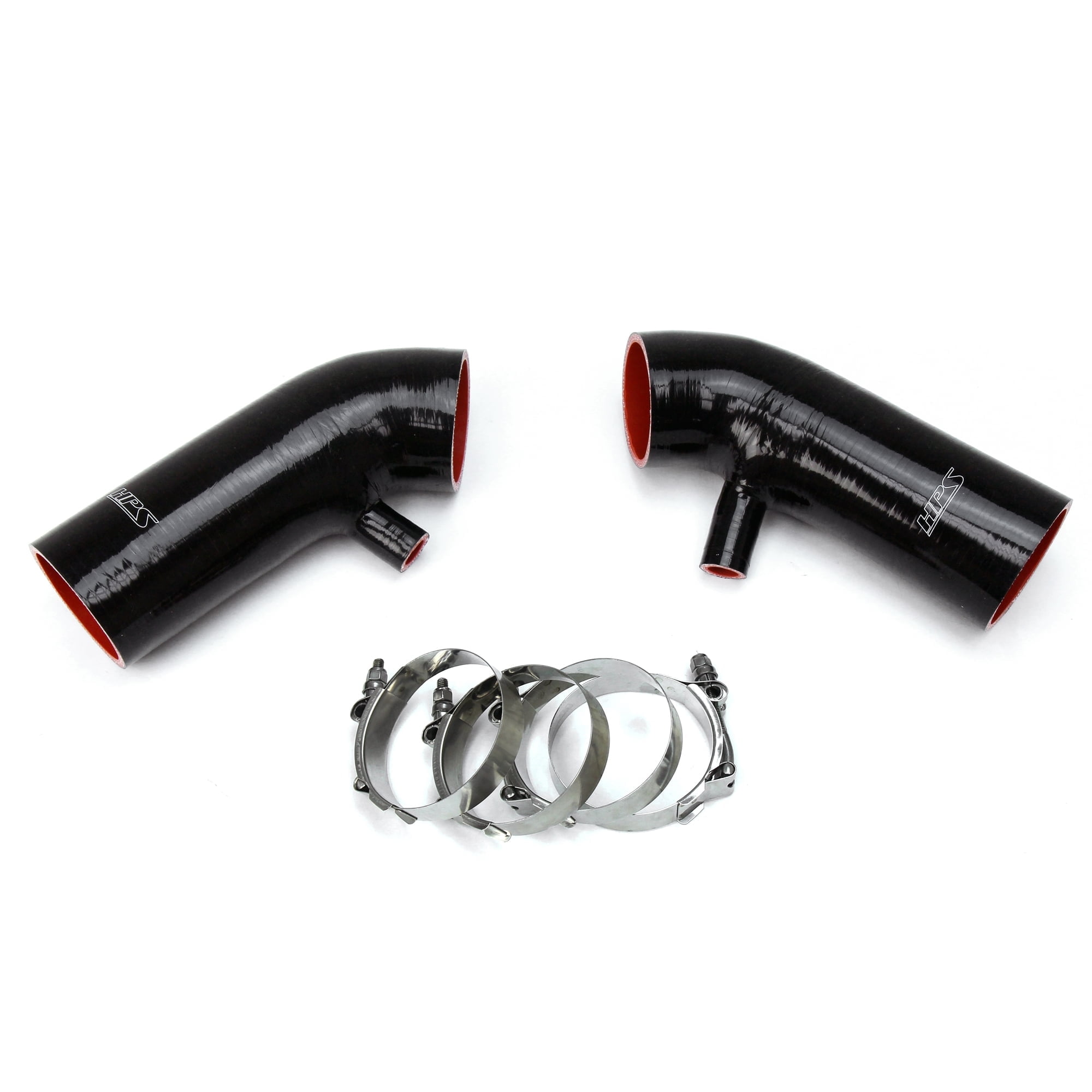 HPS Black Reinforced Silicone Post MAF Air Intake Hose Kit Compatible ...