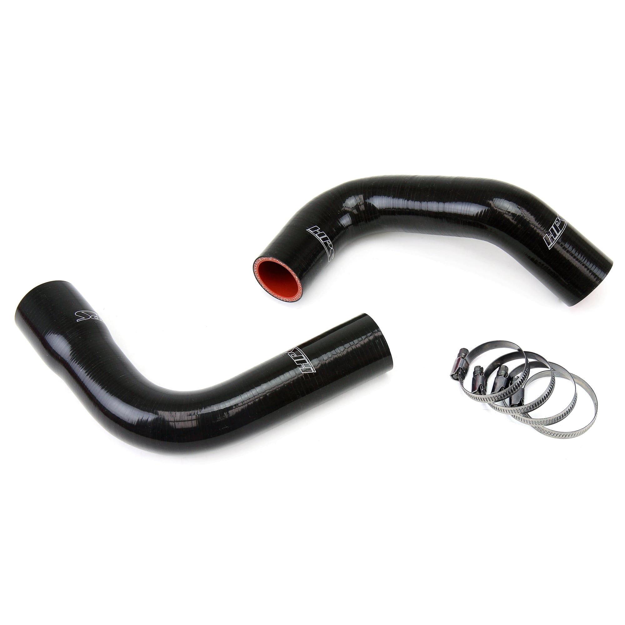 HPS Black Reinforced Silicone Radiator Hose Kit Coolant for Jeep 76-86 ...