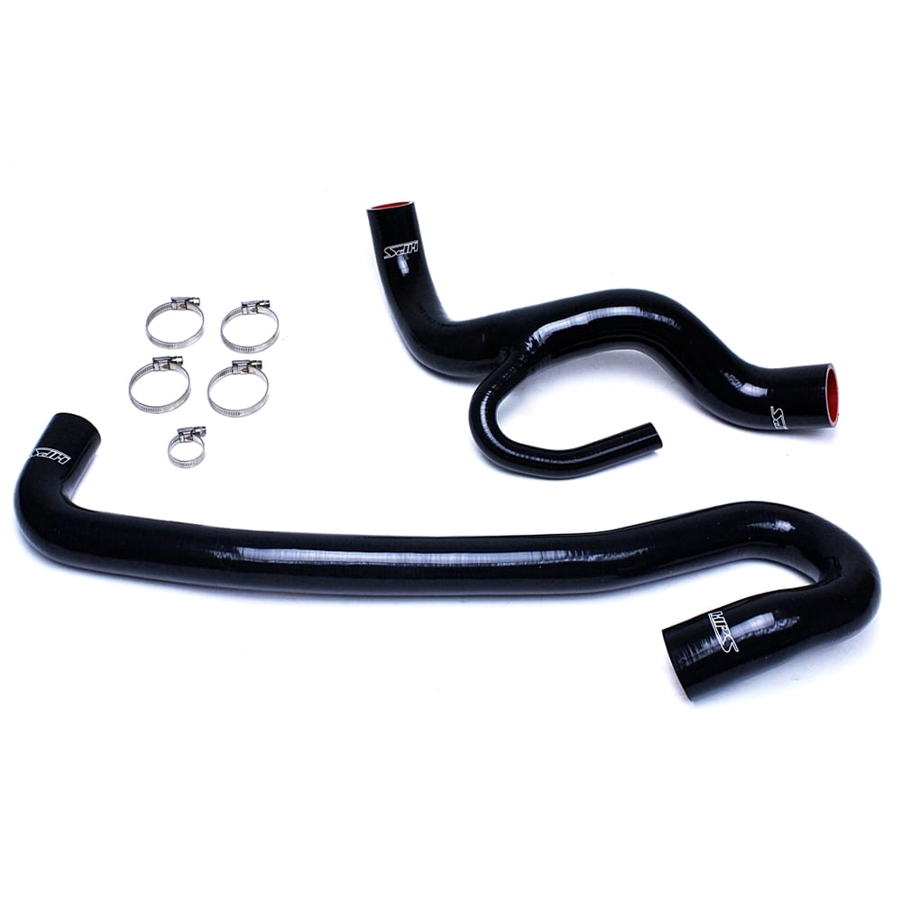 HPS Black Reinforced Silicone Radiator Hose Kit Coolant for Jeep 12-18 ...