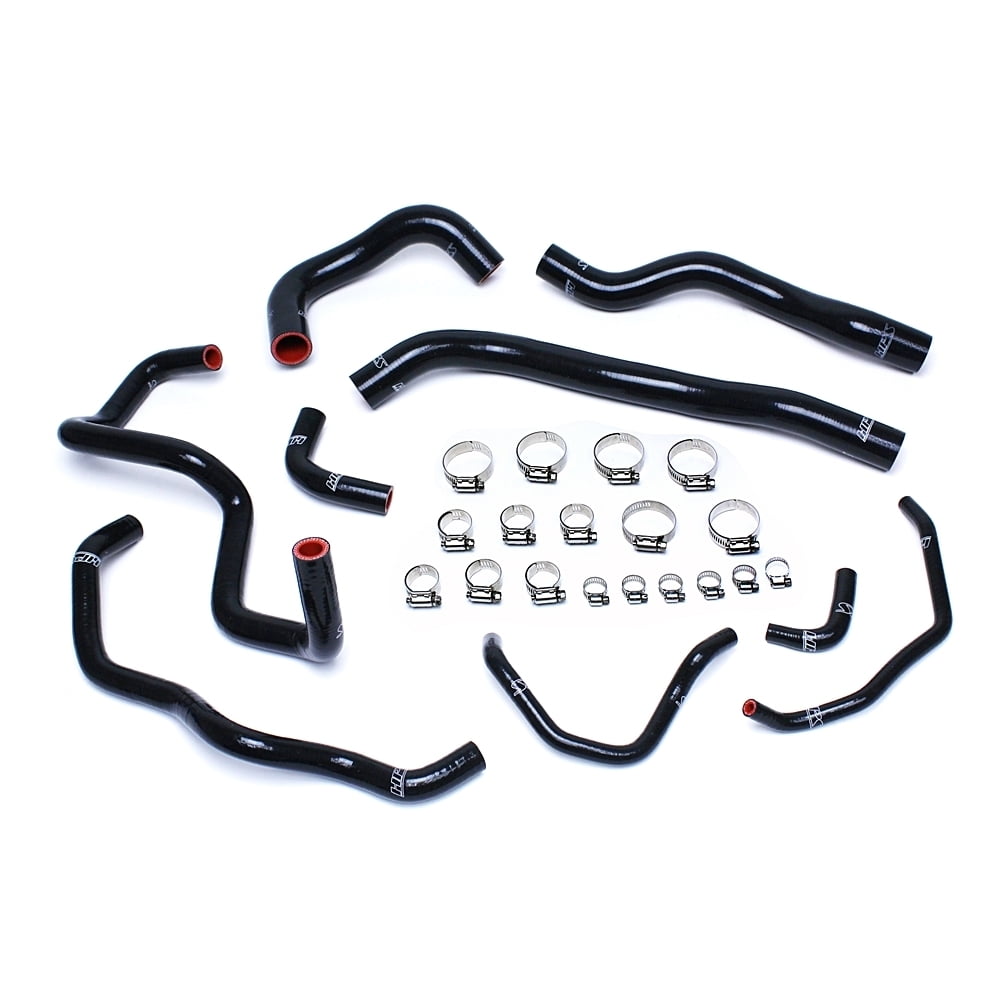 HPS Black Reinforced Silicone Radiator Hose Kit Coolant for Mazda 06-07 ...