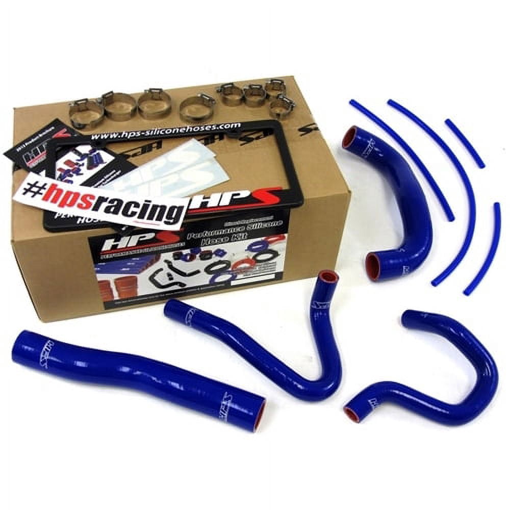 HPS Blue Radiator Hose Kit For 13-14 Genesis 2DR 2.0T Turbo 4Cyl Left ...