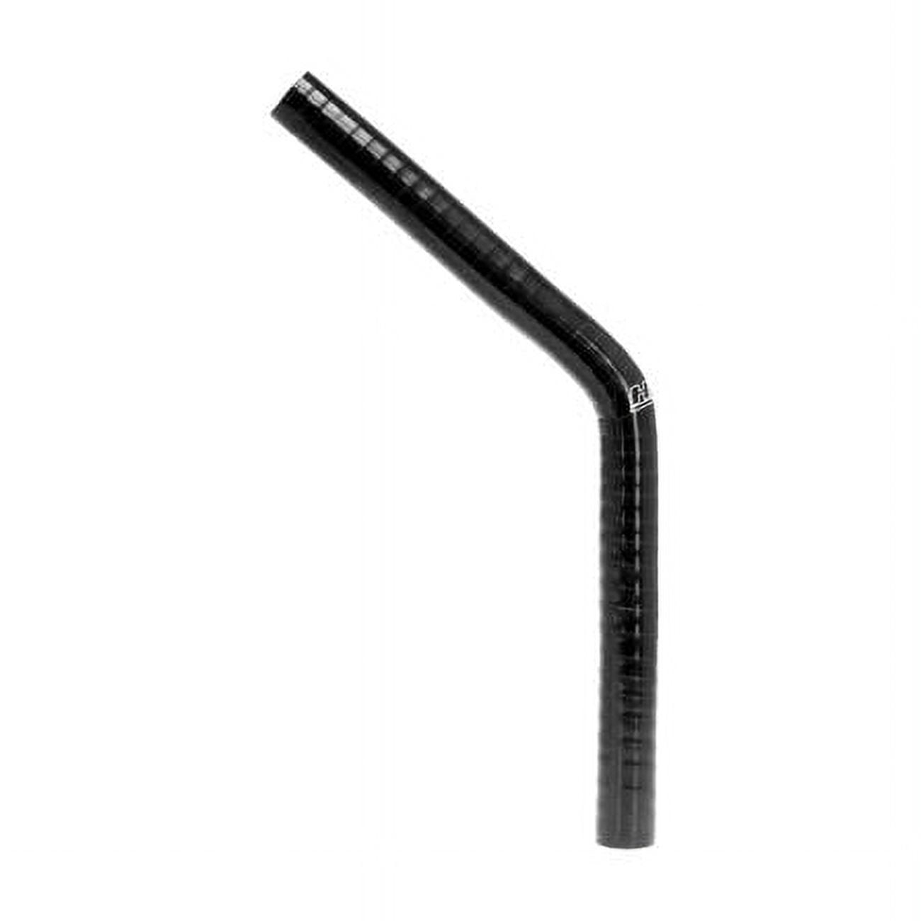 HPS HTSEC45-100-BLK 1" ID 4" 4-ply Black Silicone 45 Degree Elbow ...