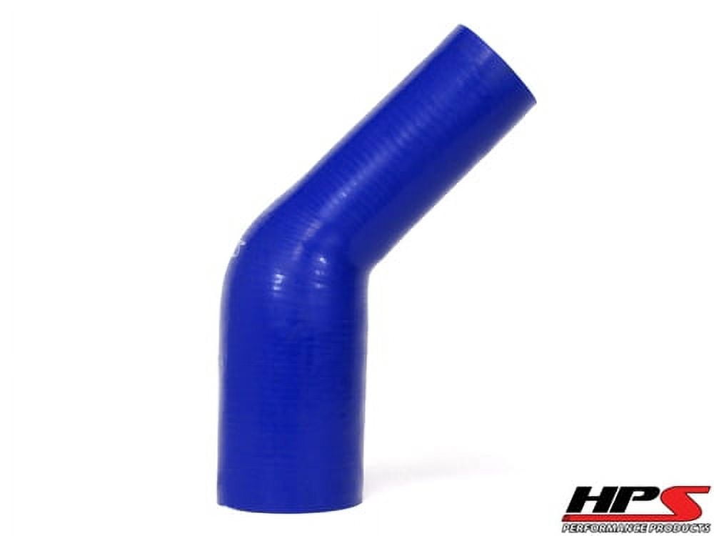 HPS HTSER45-300-400 3"-4" ID 4" 4-ply Blue Silicone 45 Degree Elbow ...
