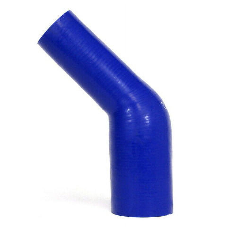 HPS HTSER45-400-450 4"-4-1/2" ID 6" Blue Silicone 45 Deg. Elbow Reducer ...
