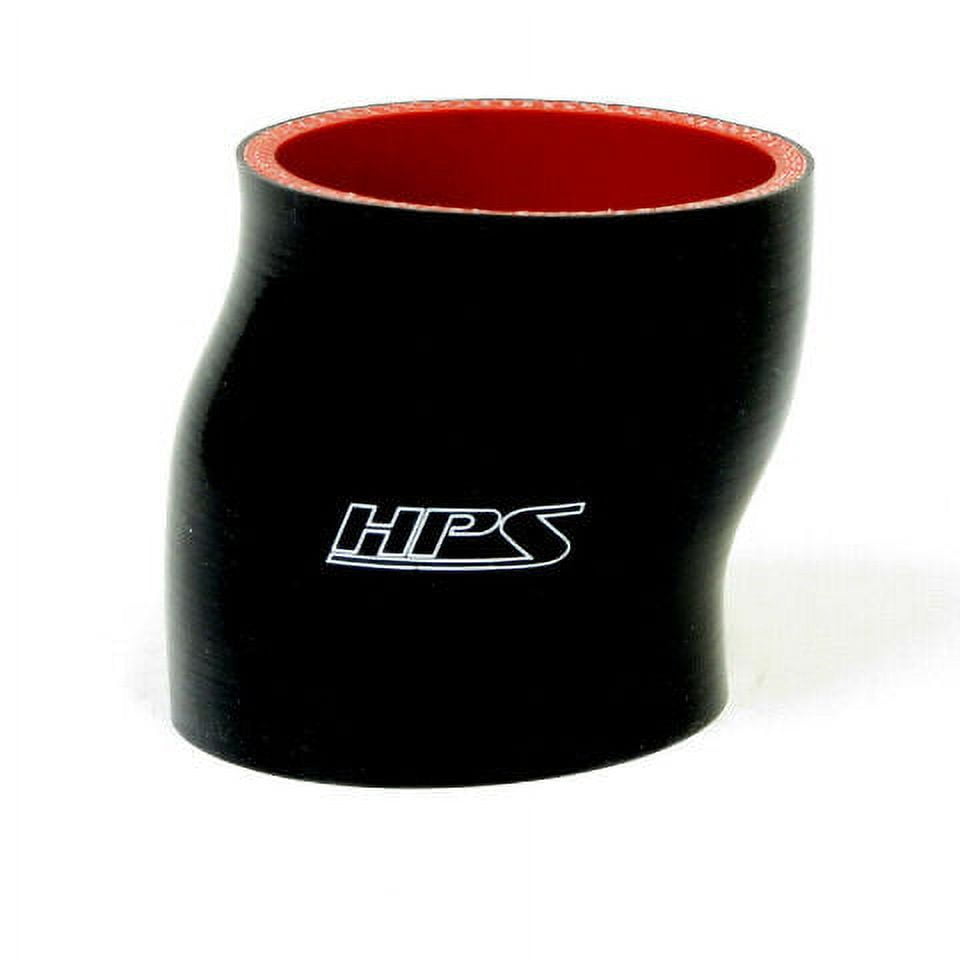HPS HTSOC-250-BLK 2-1/2" ID 3" 4-ply Black Silicone Offset Coupler Hose ...