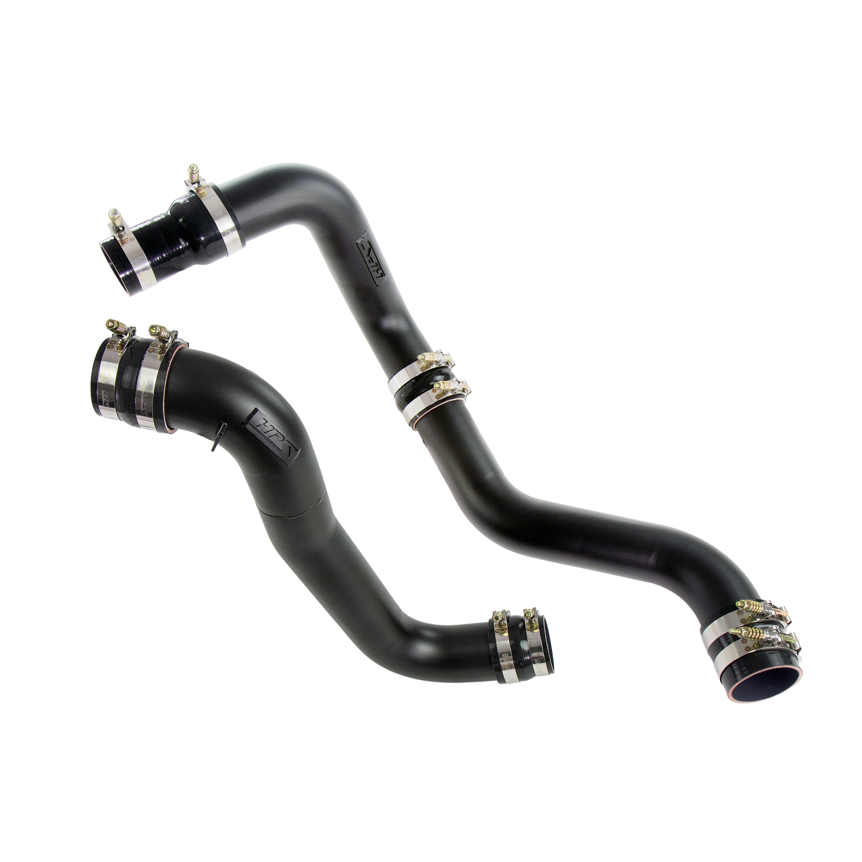HPS Performance Black Charge Pipe with Turbo Boots Hot and Cold Side ...