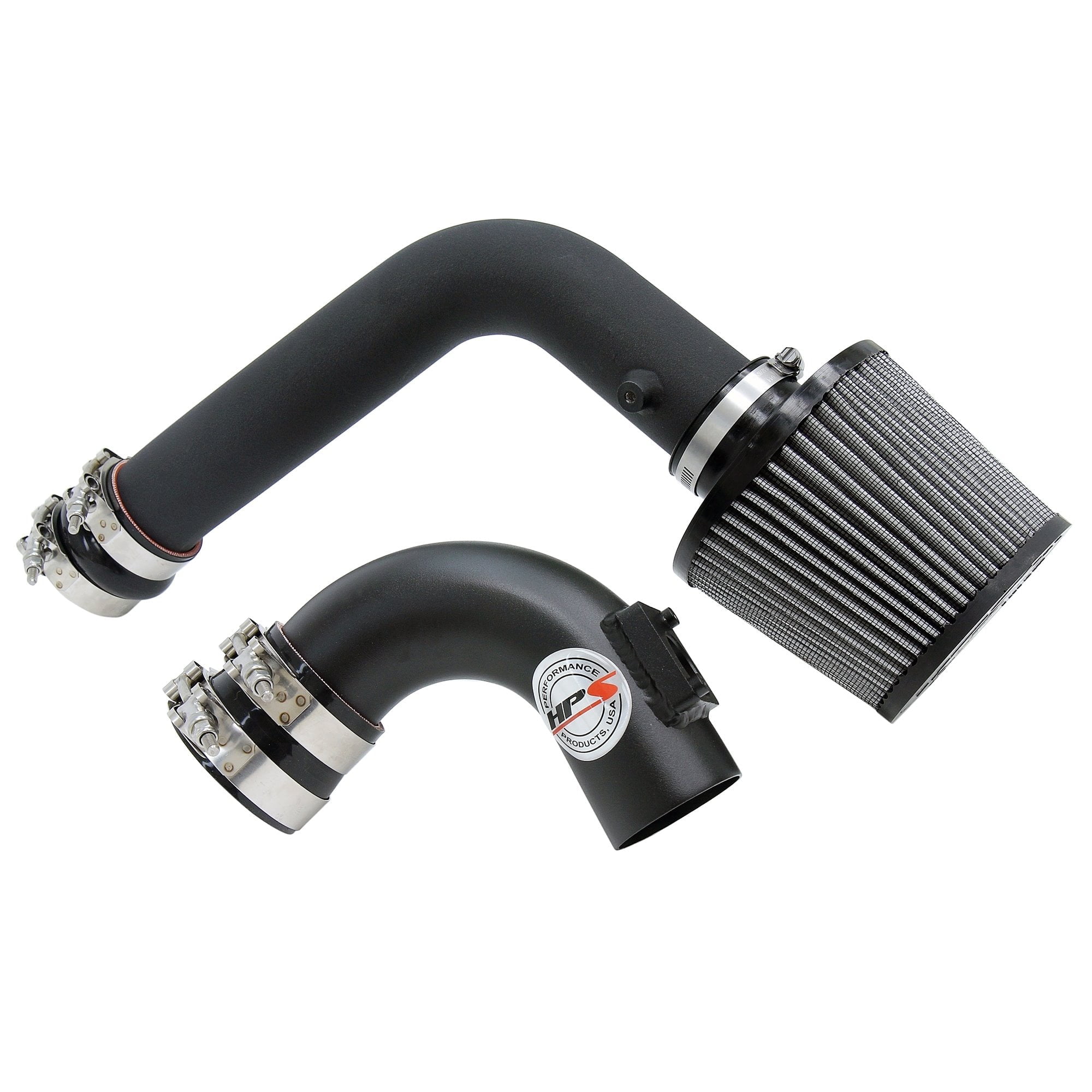 HPS Performance Black Cold Air Intake (Converts to Shortram) Compatible ...