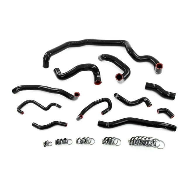 HPS Performance Black Silicone Radiator, Heater, Water Pump, Expansion ...