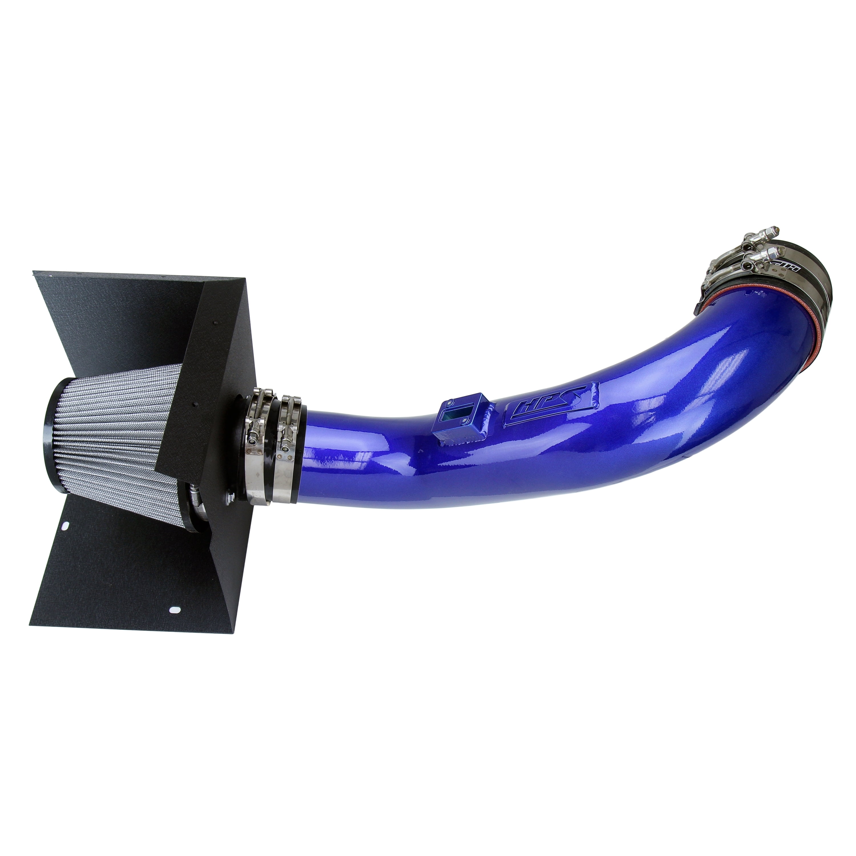 HPS Cold Cone Air Filter & Intake Kit, Blue, For 17-19 Chevy Silverado ...