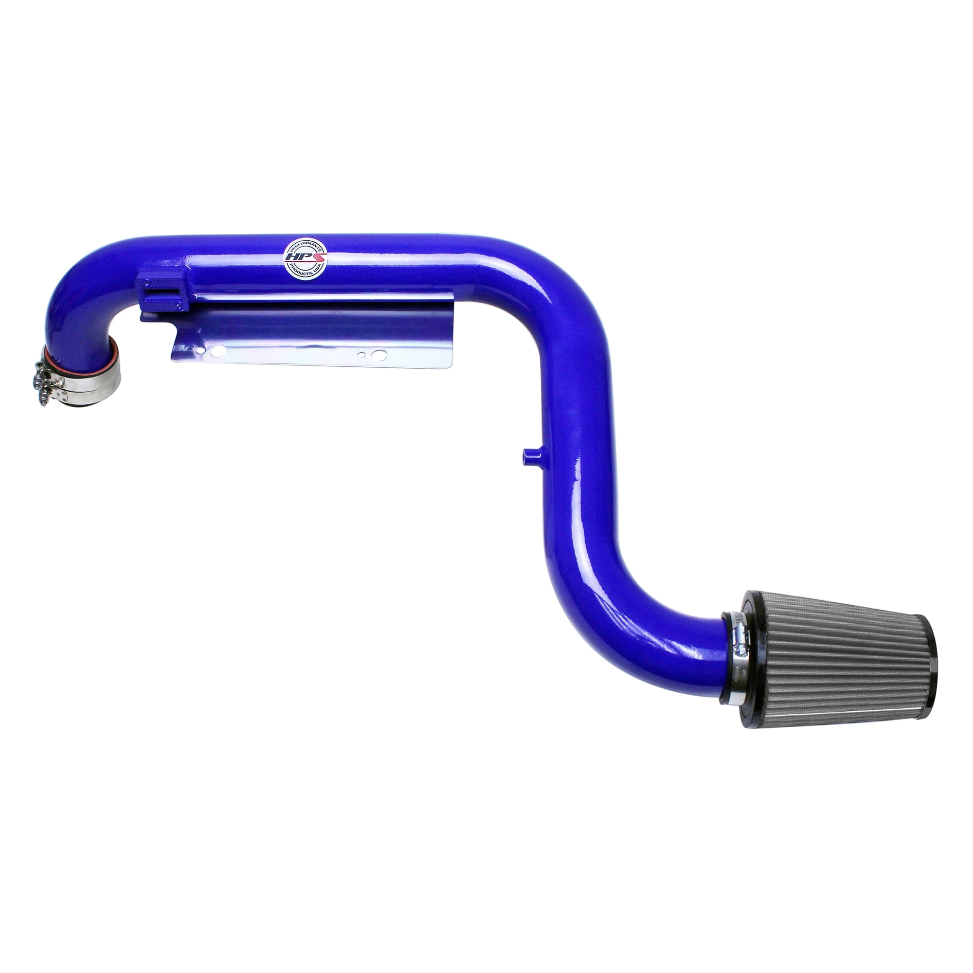 HPS Performance Blue Shortram Air Intake Kit + Heat Shield Cool Ram ...