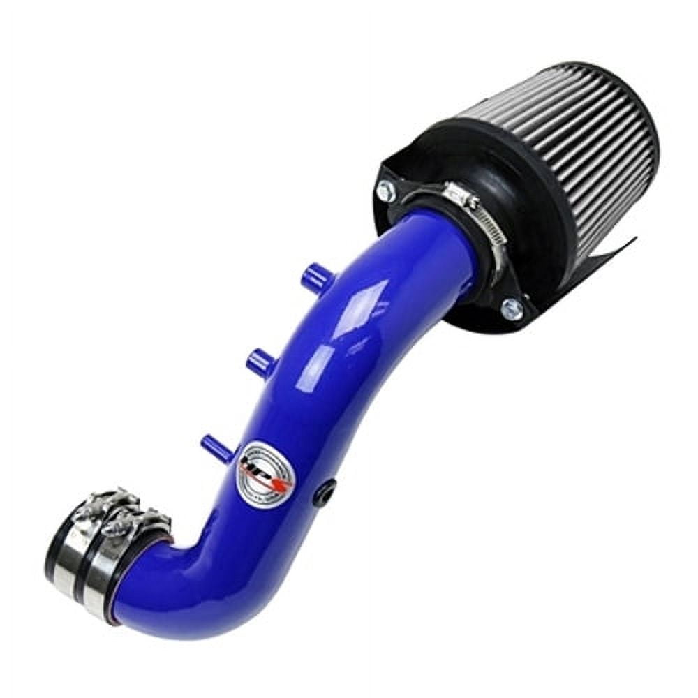 HPS Performance Blue Shortram Air Intake with Heat Shield Compatible ...