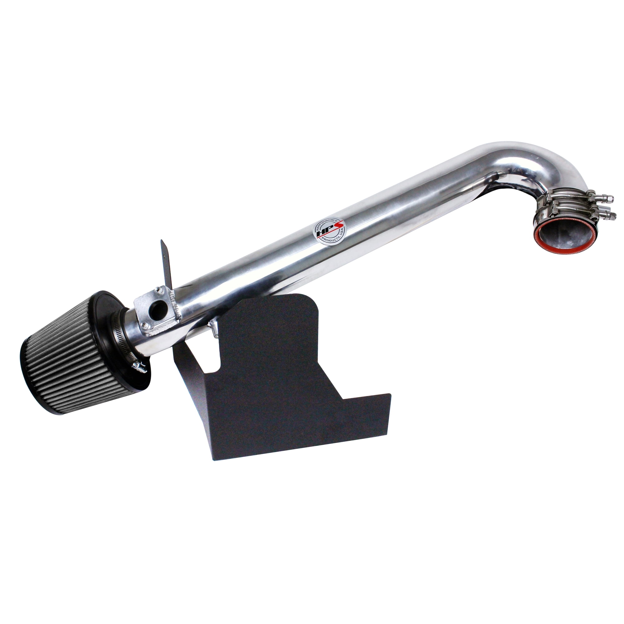 HPS Performance Polish Shortram Air Intake + Heat Shield for 12-16 ...