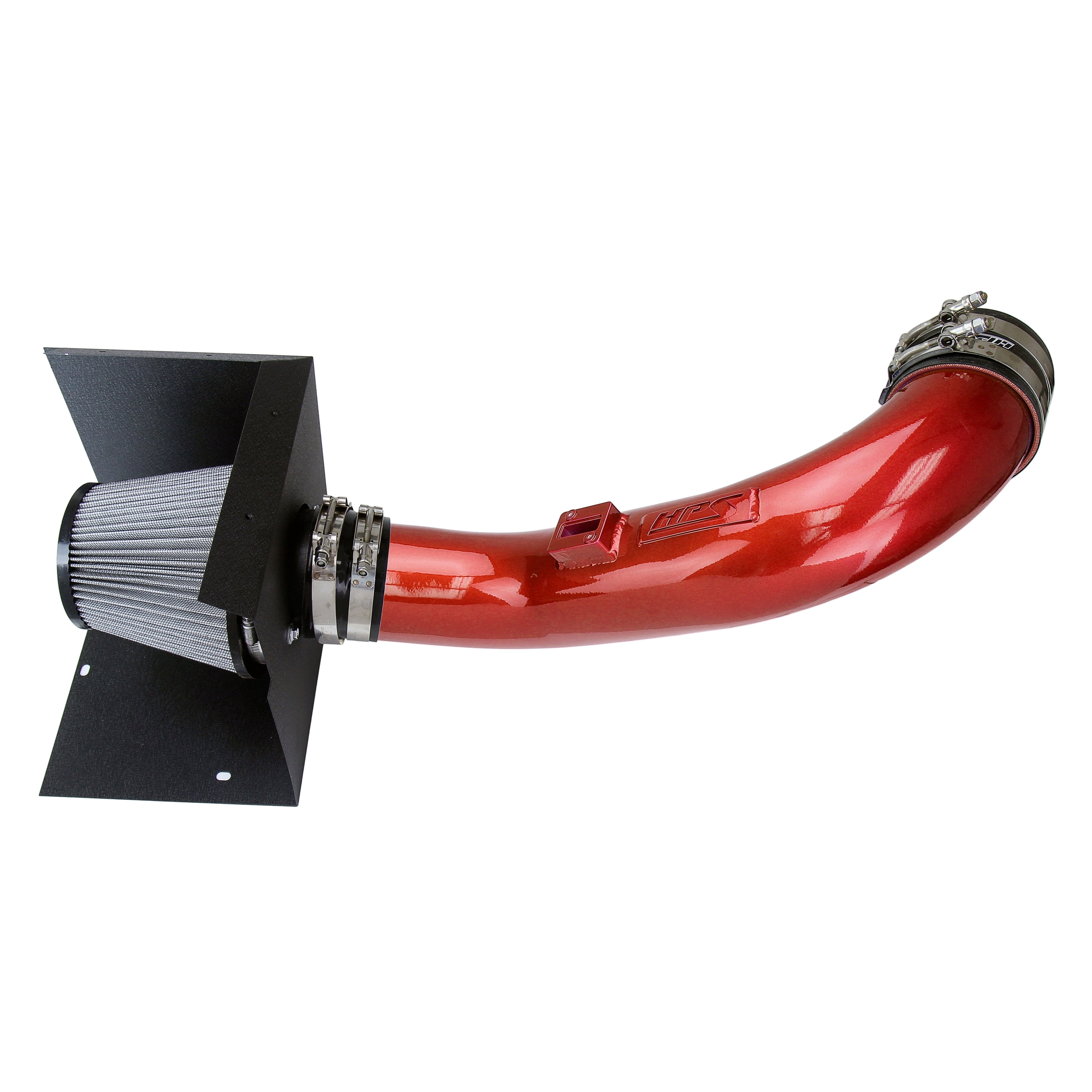 HPS Performance Red Air Intake Kit with Heat Shield Cool Ram Compatible ...
