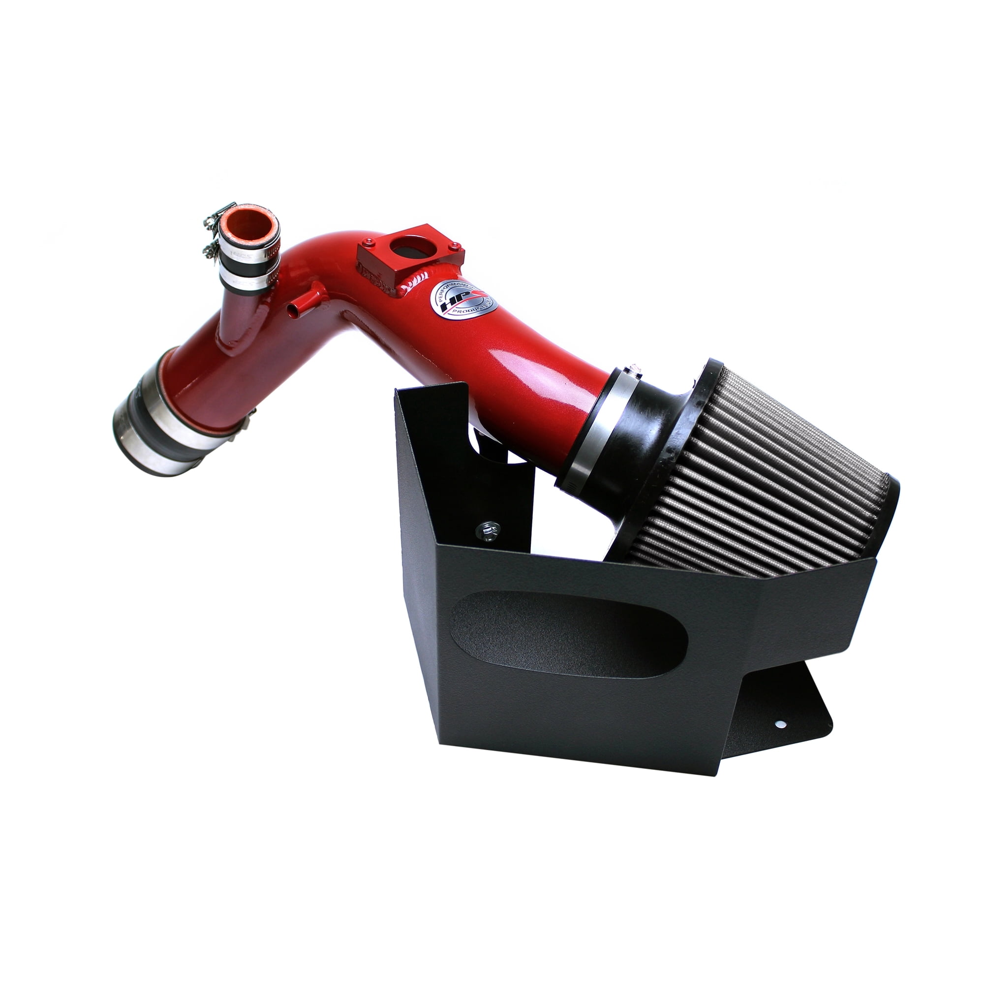 HPS Performance Red Cold Air Intake Kit for 08-15 Mitsubishi Lancer EVO ...