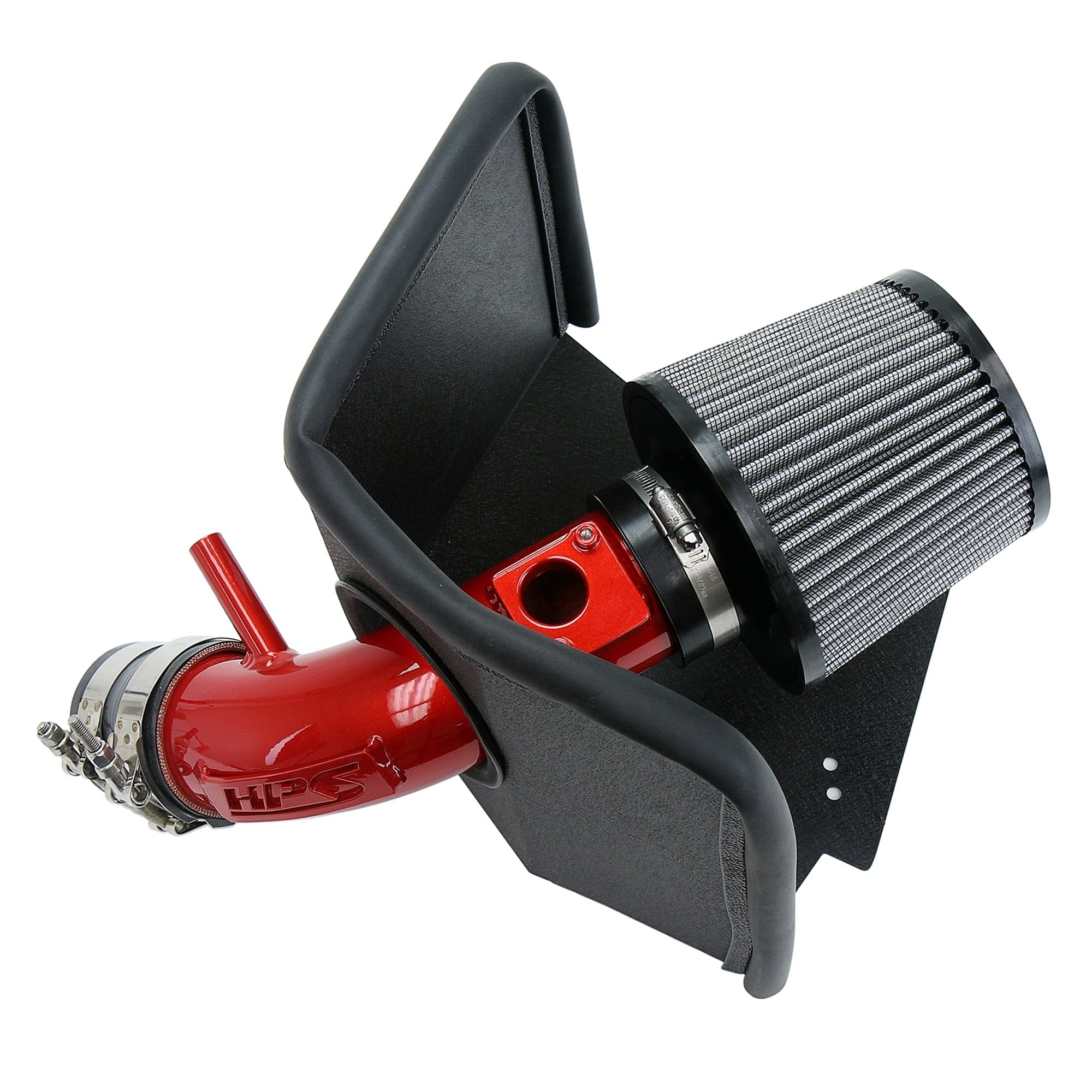 HPS Performance Red Shortram Air Intake Kit + Heat Shield Compatible for 2009-2019 Toyota ...
