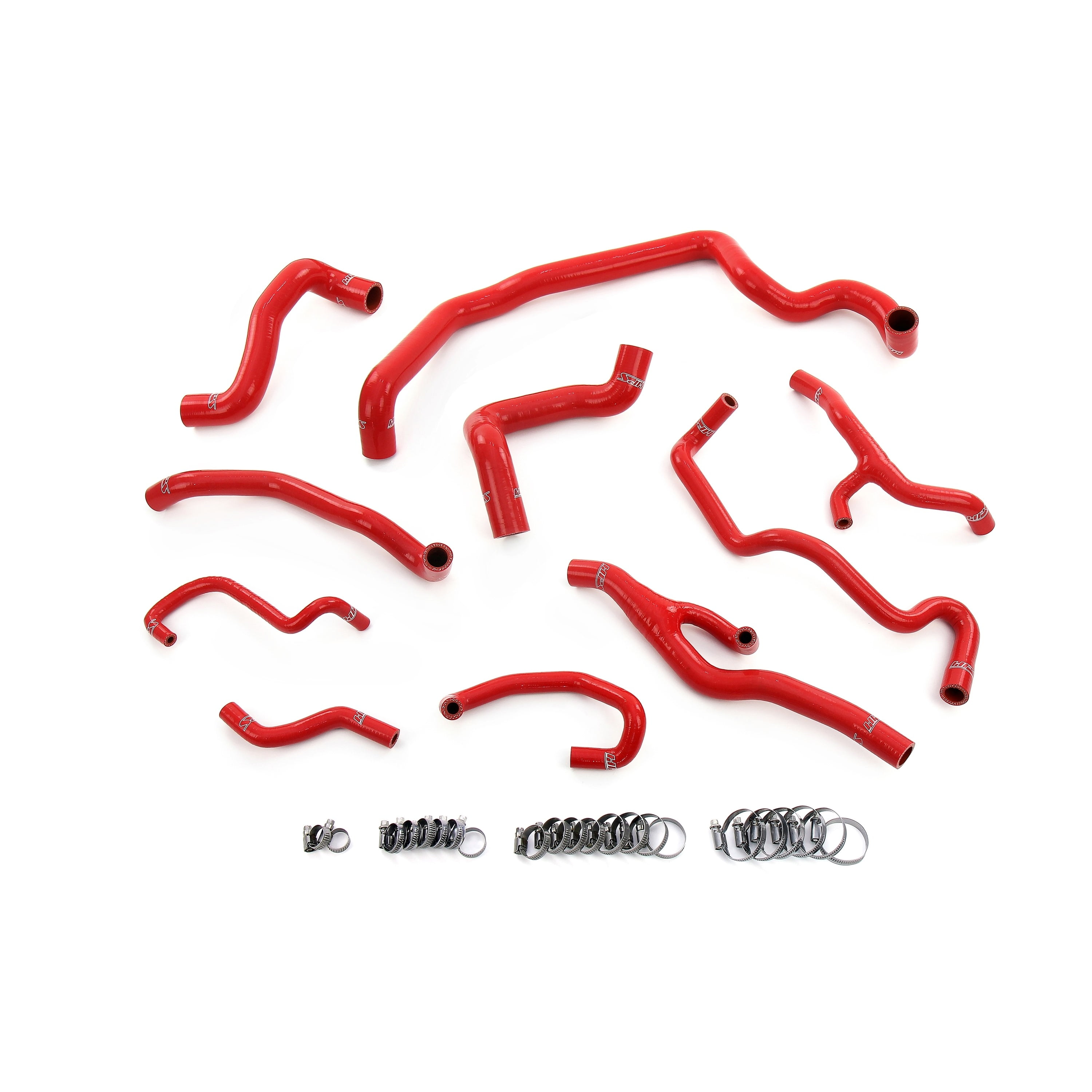 HPS Performance Red Silicone Radiator, Heater, Water Pump, Expansion ...