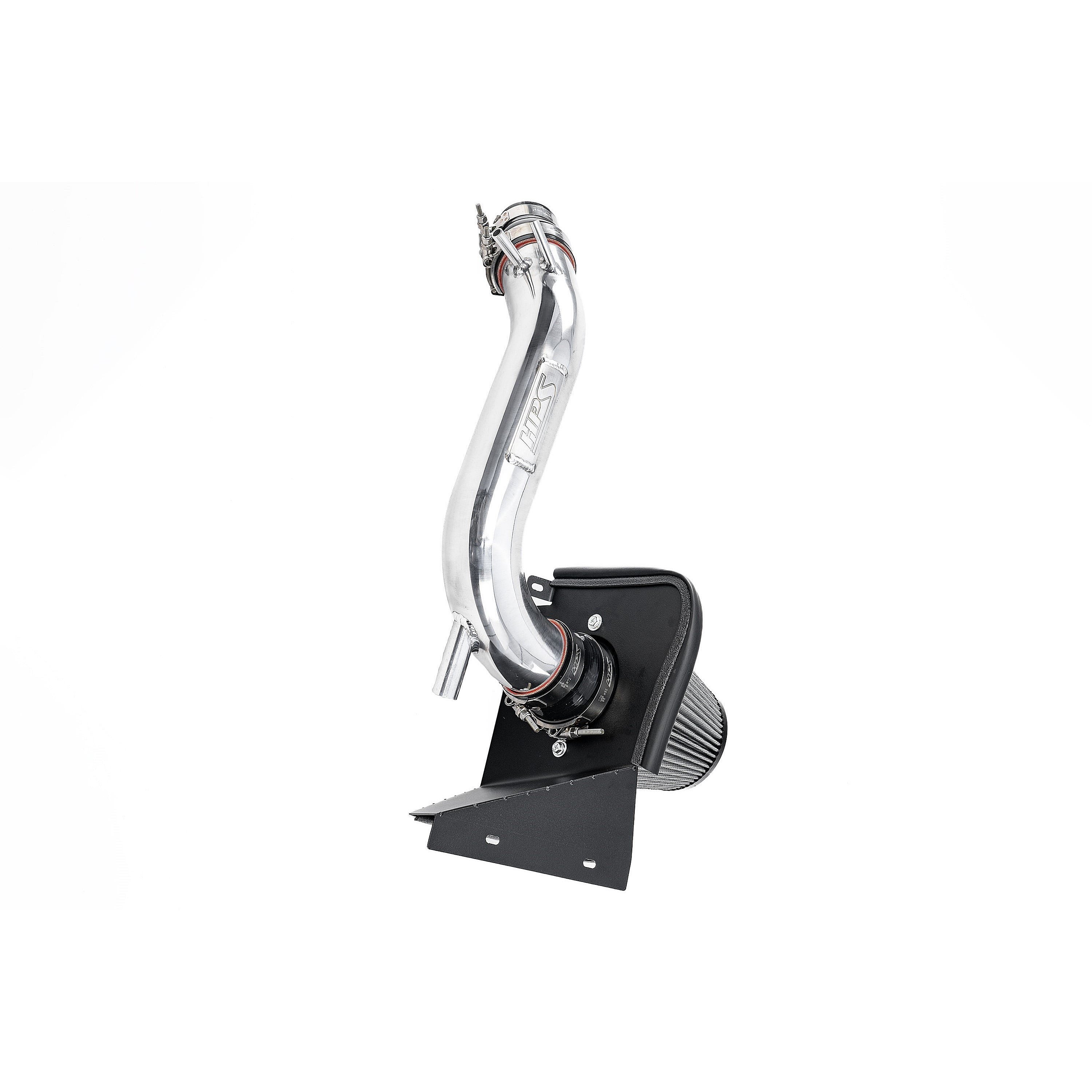HPS Polished Air Intake Kit with Heat Shield Compatible for 2022-2023 ...