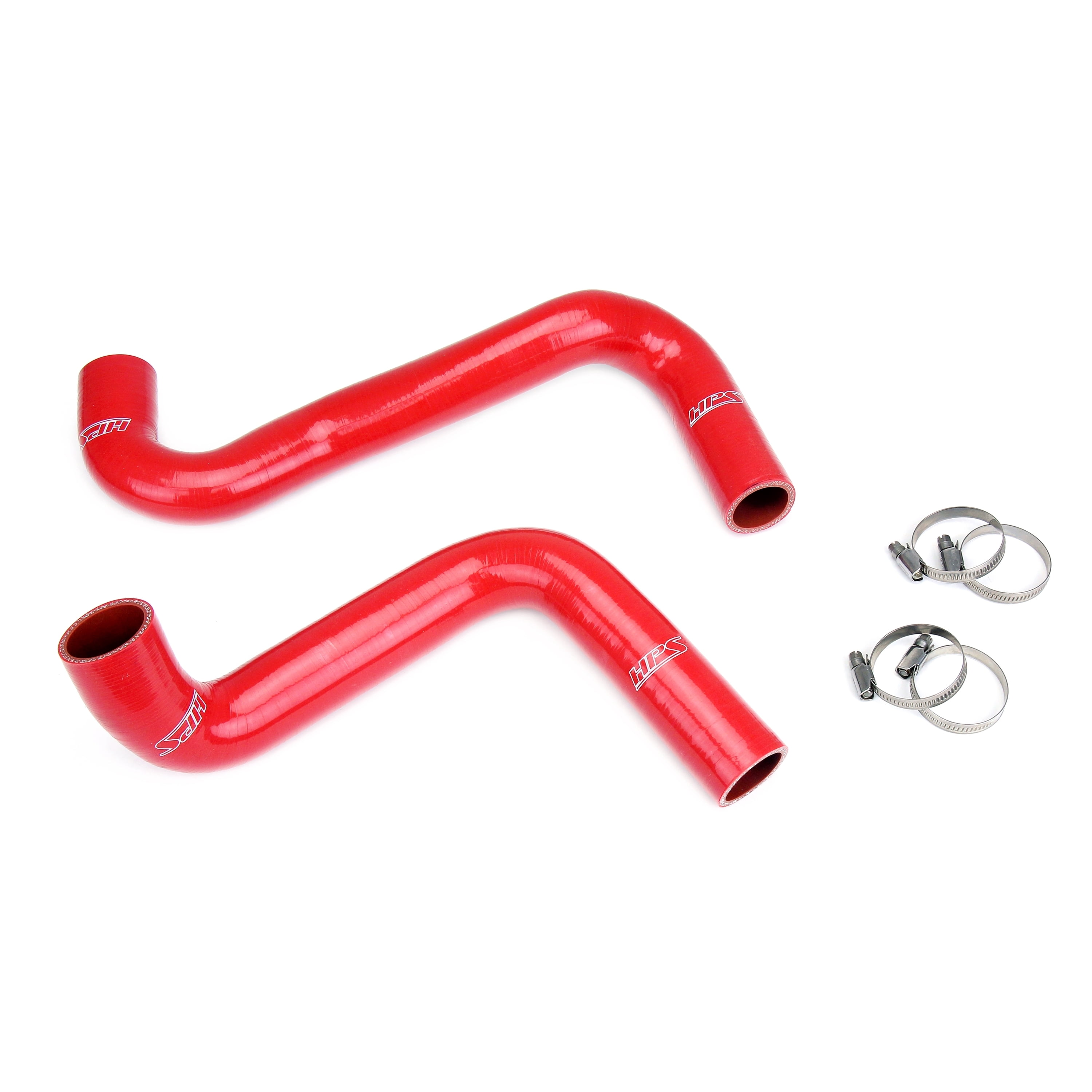 HPS Red 3-ply Reinforced Silicone Radiator Coolant Hose Kit Compatible ...