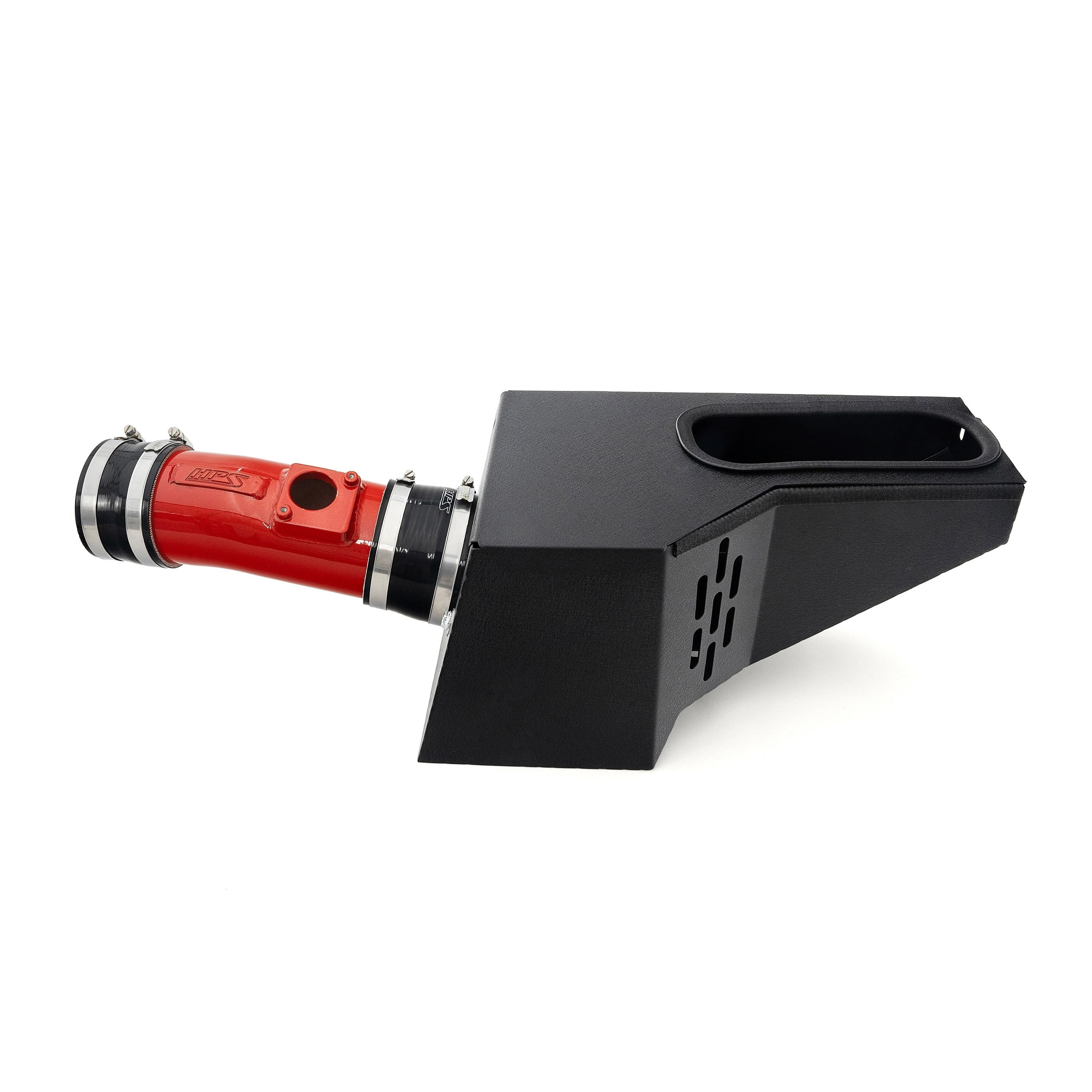 HPS Red Air Intake Kit with Heat Shield Cool Ram Compatible for 2019 ...