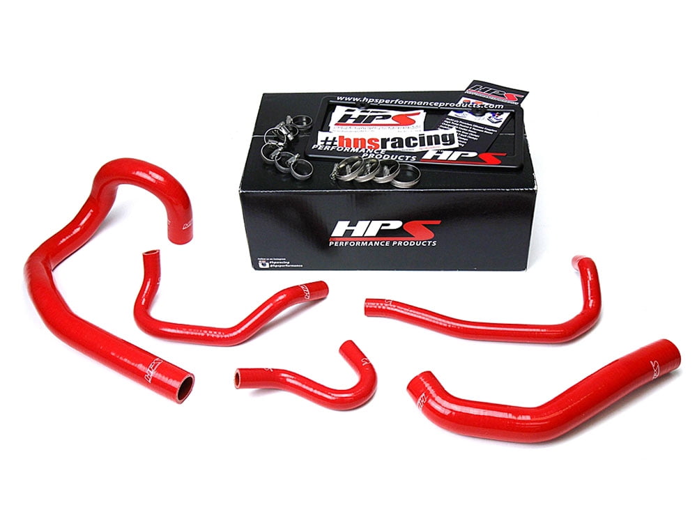 HPS Red Radiator Hose Kit For 1986-1992 Supra MK3 Turbo w 7MGE Left ...