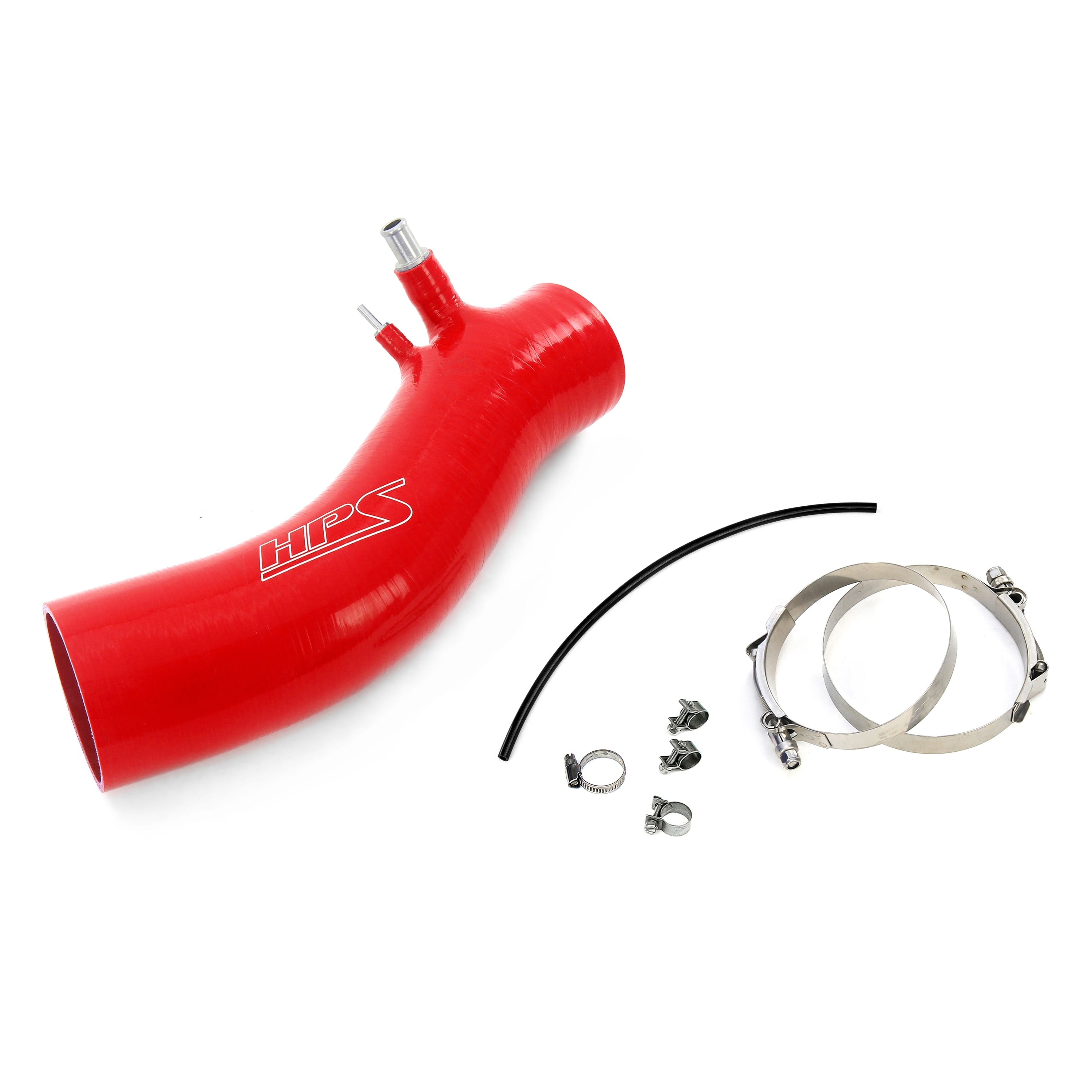 HPS Red Reinforced Silicone Air Intake Hose Kit Compatible for 2010 ...