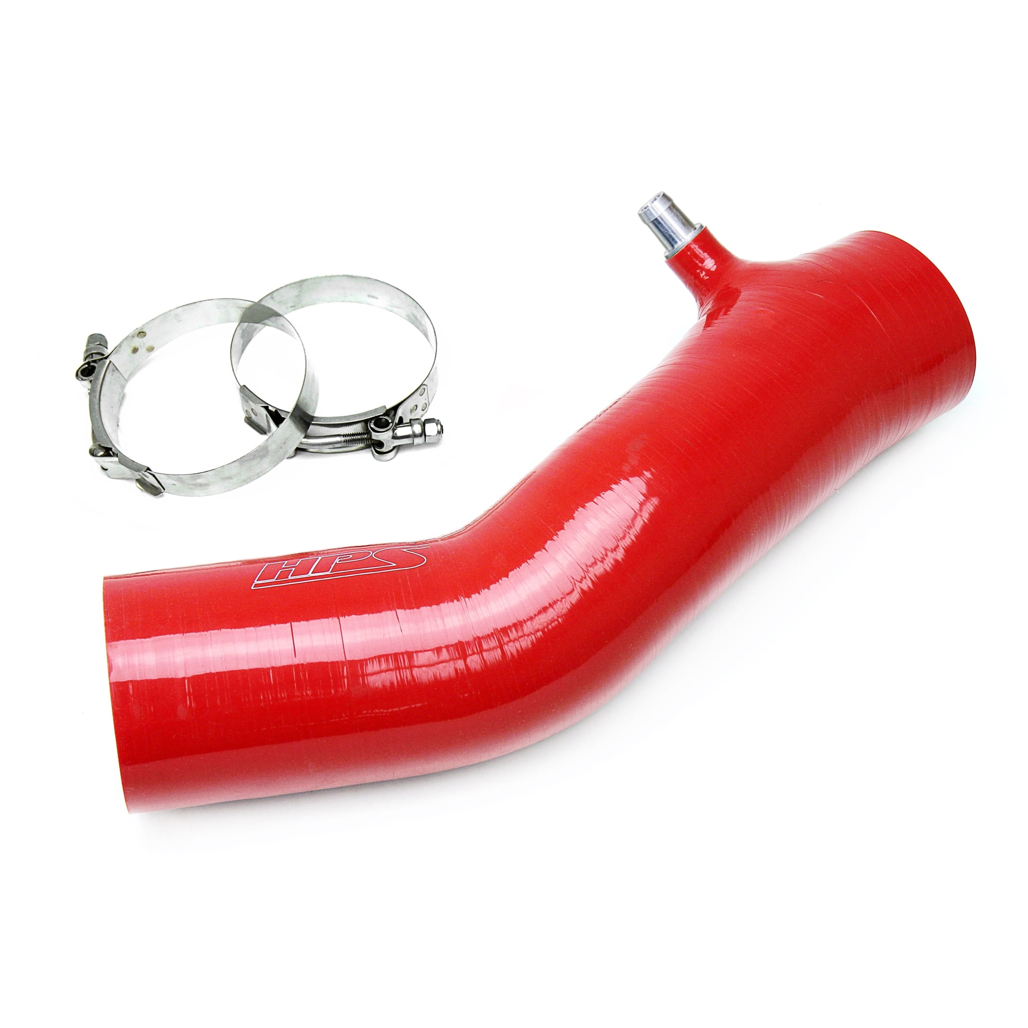 HPS Red Reinforced Silicone Air Intake Hose Kit Post MAF Tube ...